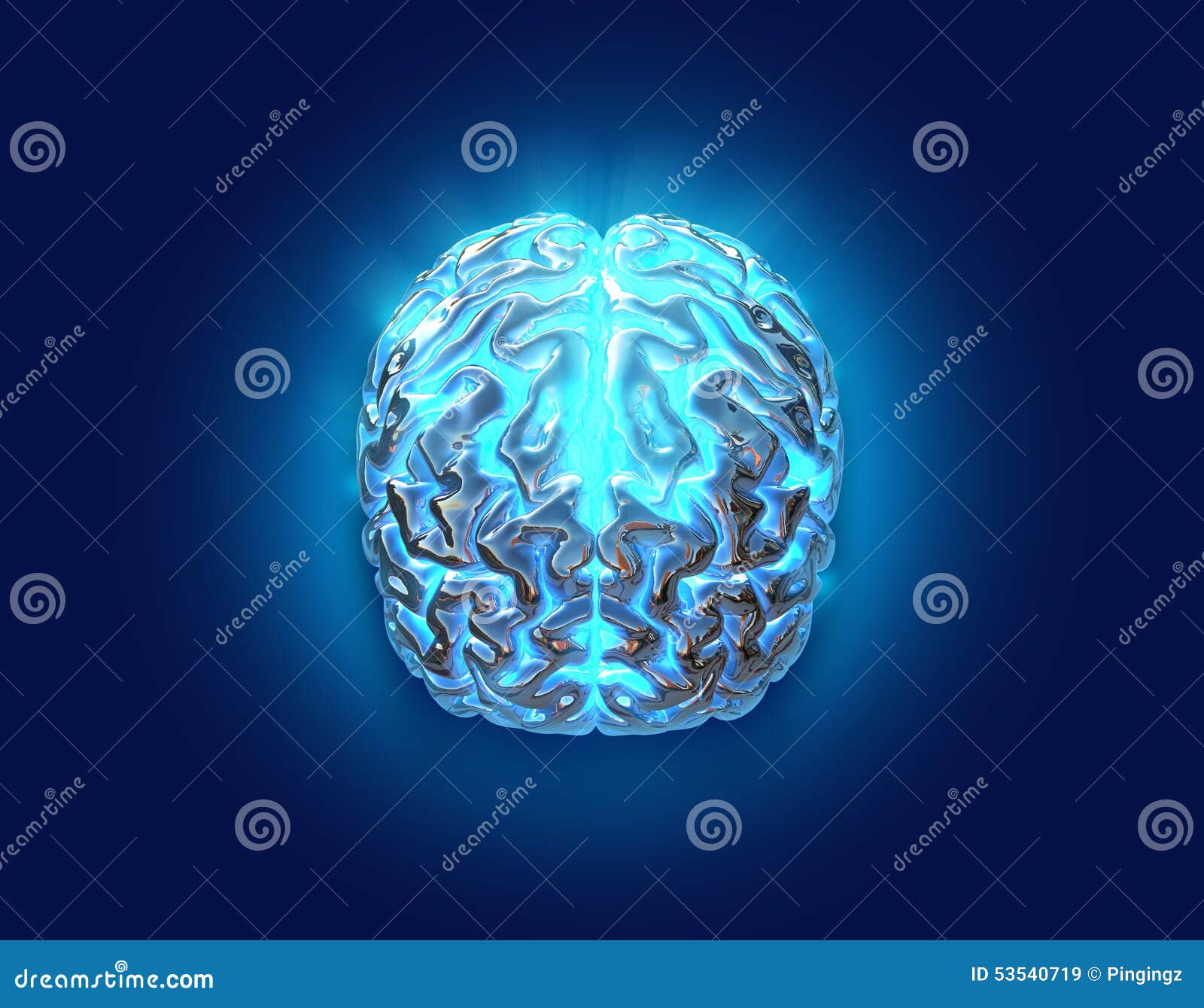 Brain idea Glow stock illustration. Illustration of isolated - 53540719