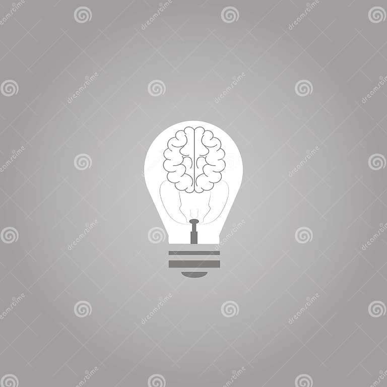 Brain Idea gris ilustración del vector. Ilustración de persona - 90021725