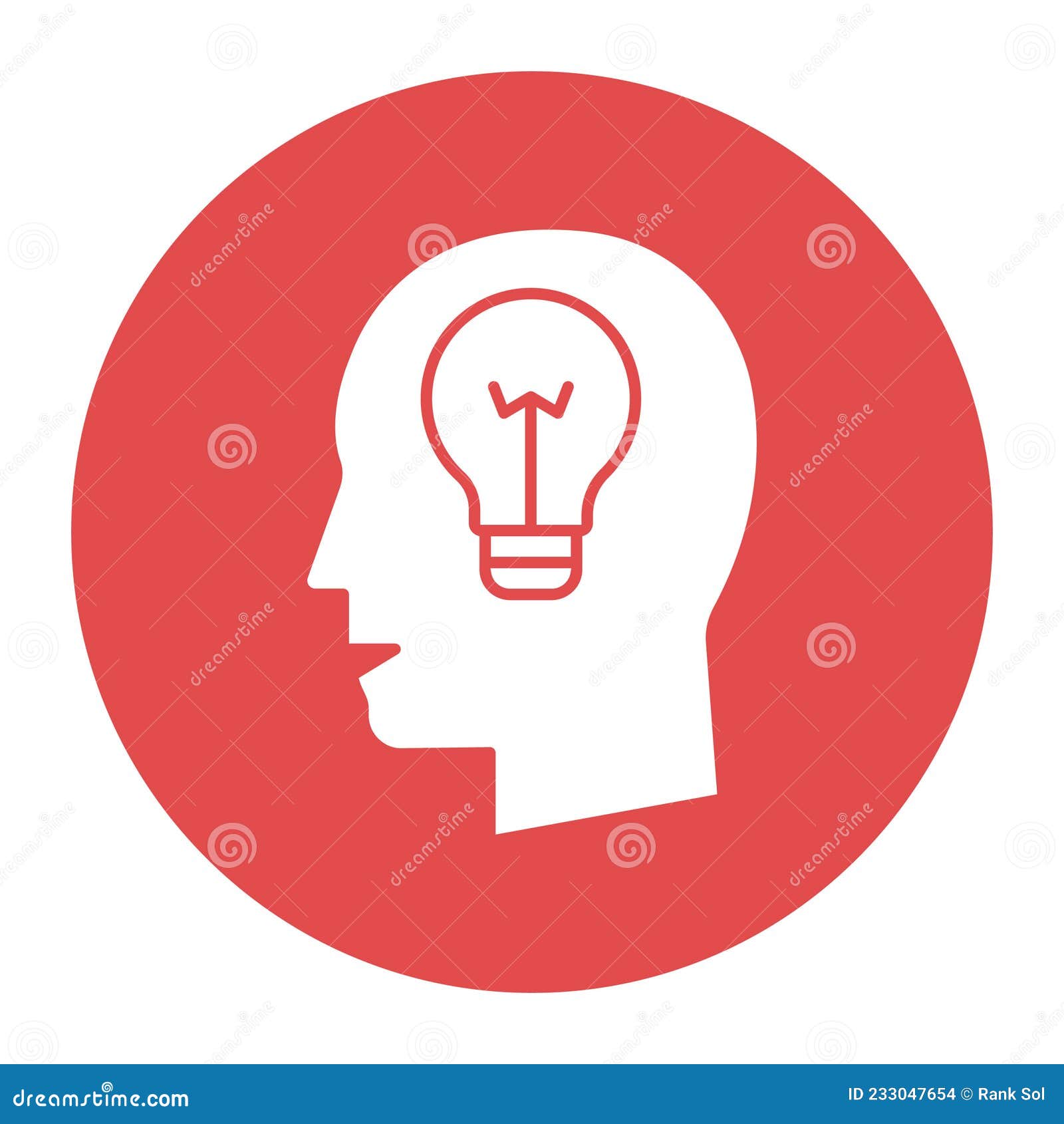 Brain Idea Isolated Vector Icon Which Can Easily Modify or Edit Stock ...