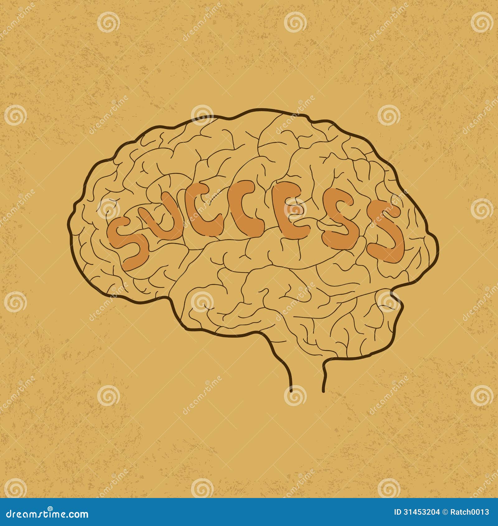 Brain Idea for Success or Inspiration Stock Vector - Illustration of ...