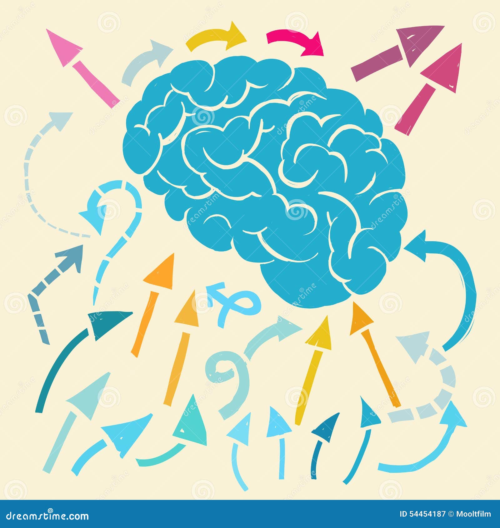 Calculate In Brain Stock Image | CartoonDealer.com #28762267