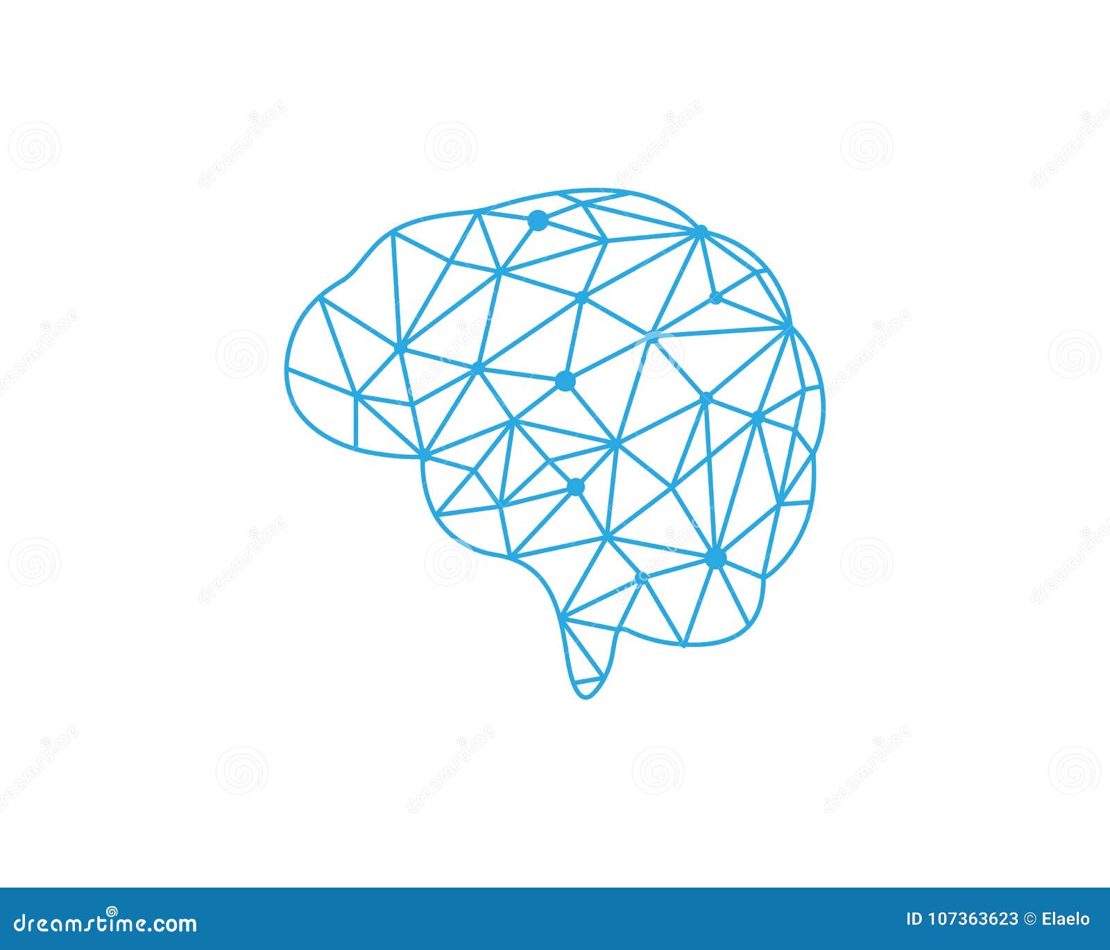Brain Illustration Icon Template Stock Vector - Illustration of ...