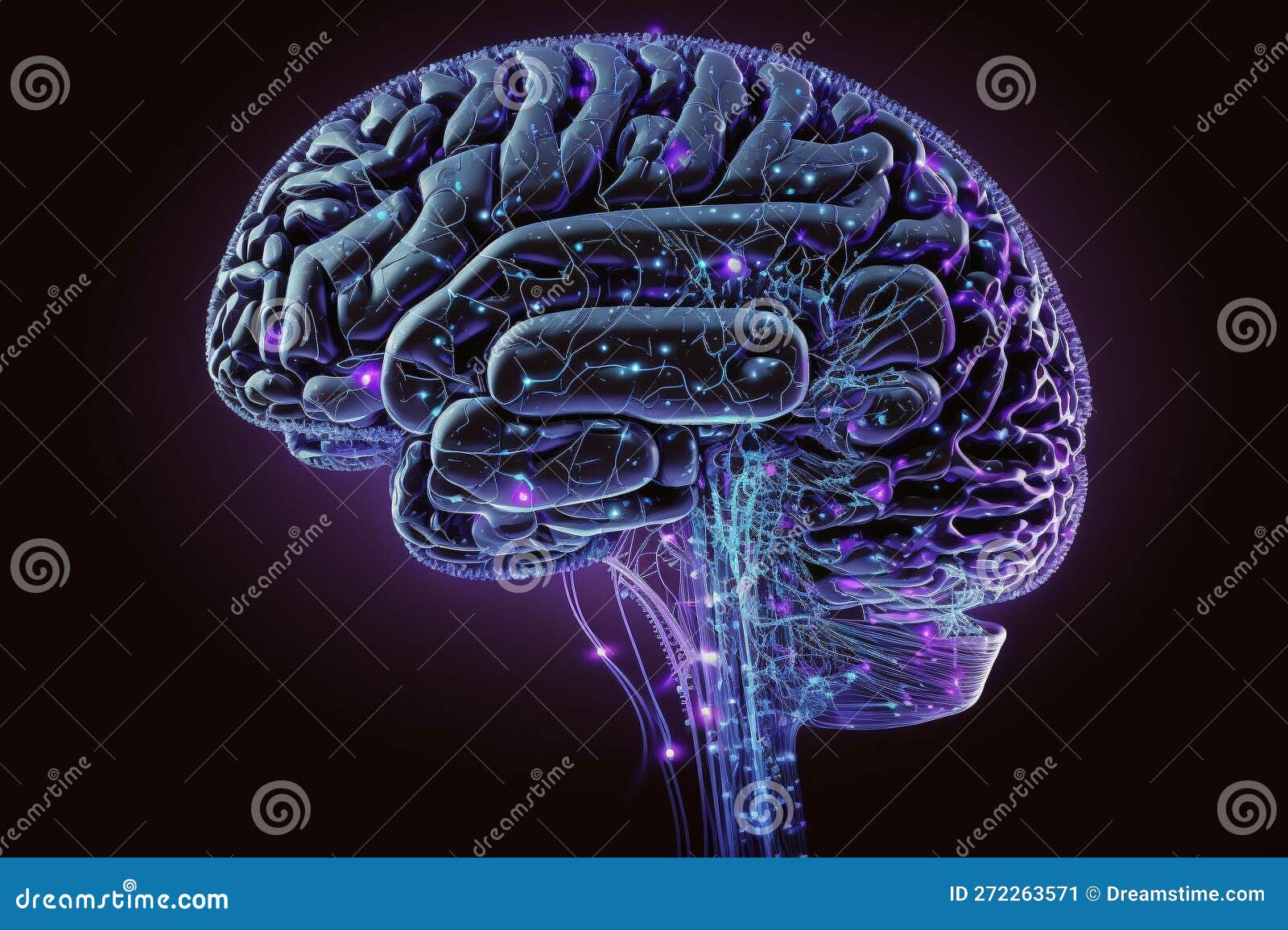Brain Implanted With Artificial Inteligence Microchips. Ai Brain. Human ... Brain Implanted With Artificial Inteligence Microchips. Ai Brain. Human ...