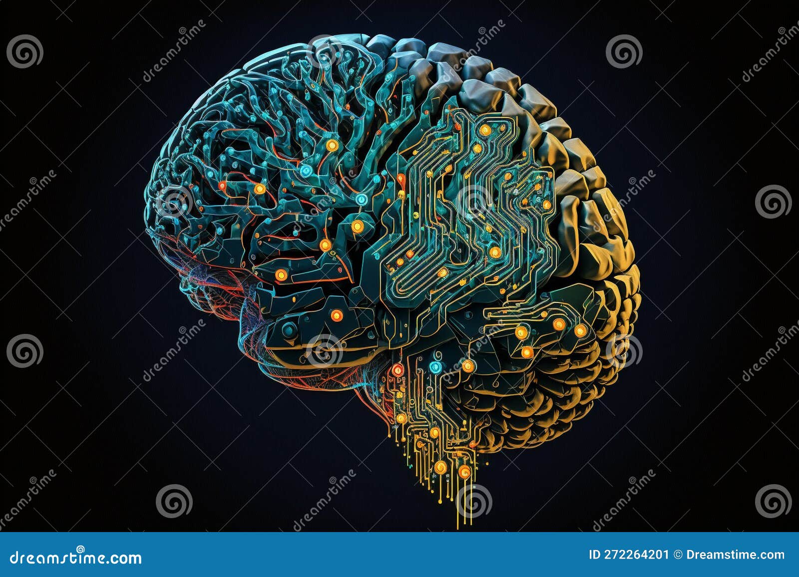 Brain Implanted With Artificial Inteligence Microchips. Ai Brain. Human ... Brain Implanted With Artificial Inteligence Microchips. Ai Brain. Human ...