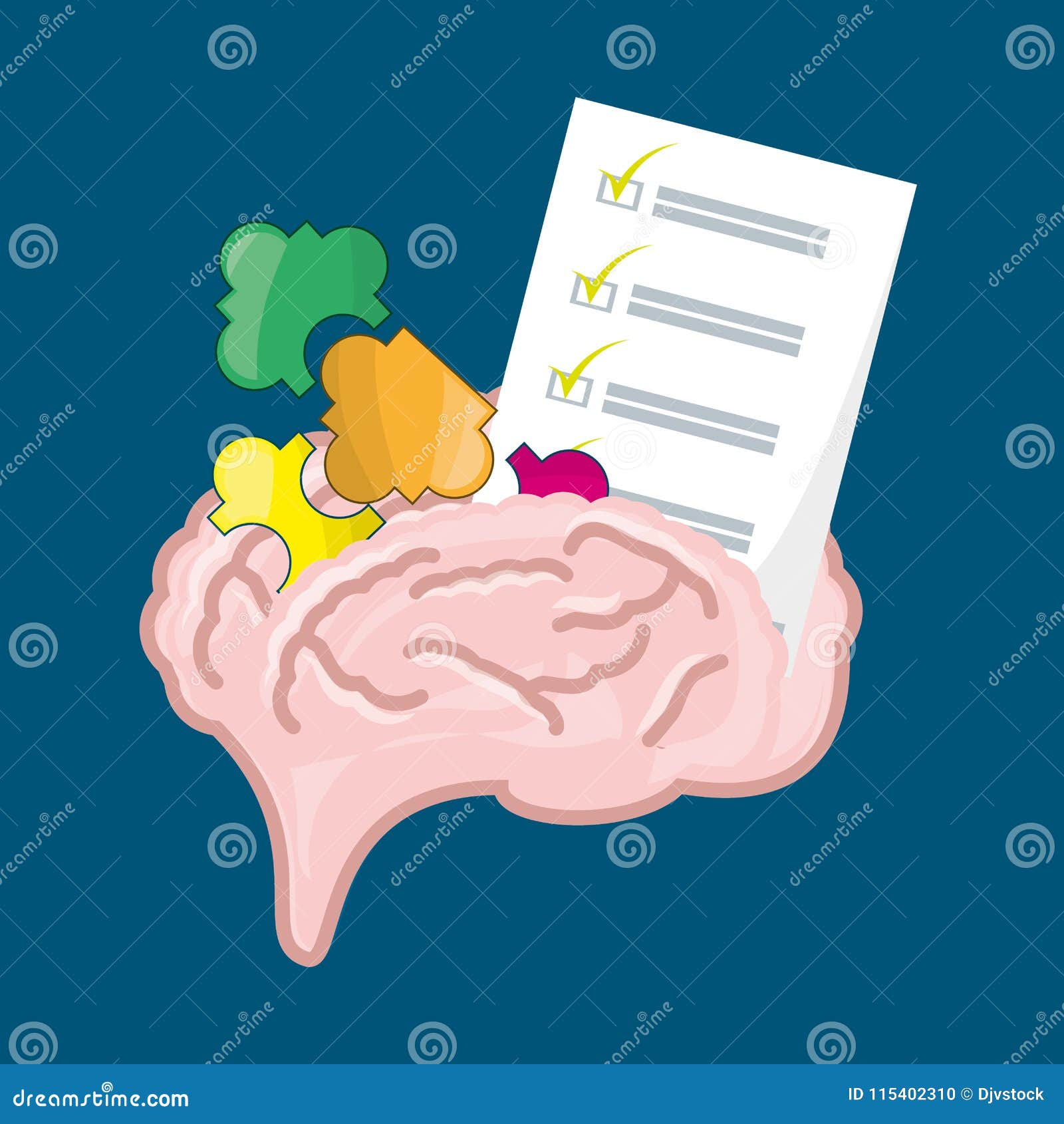 Brain Inspired in Big Ideas Stock Vector - Illustration of creativity ...
