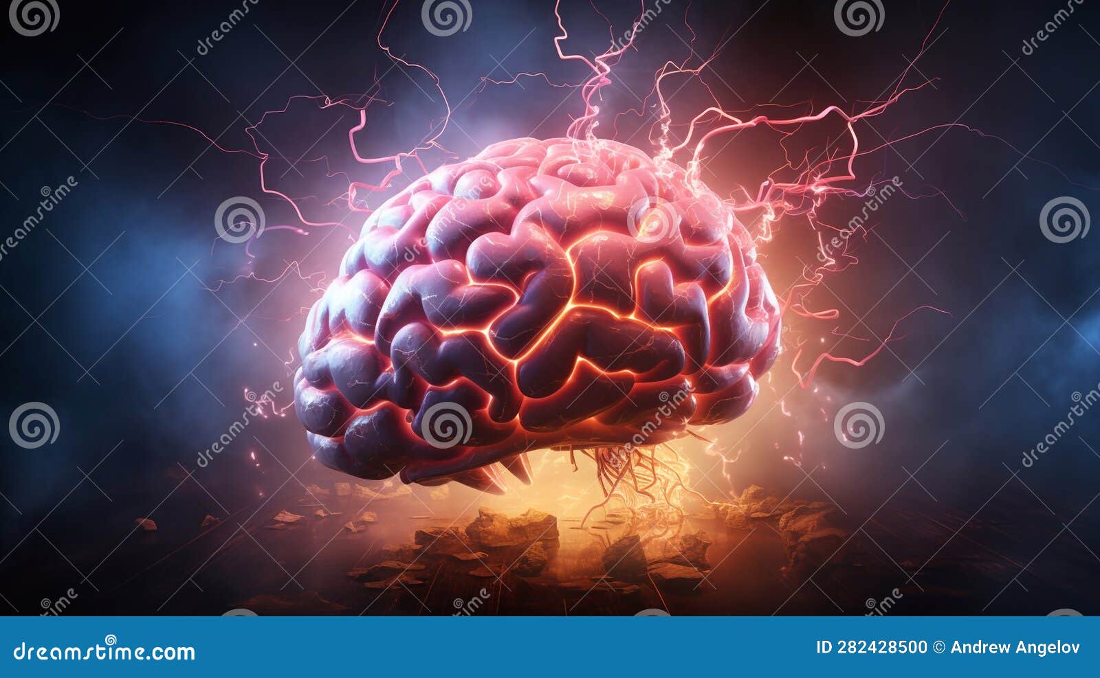 Brain Inter-connected with the Universe - Conceptual Digital Art ...