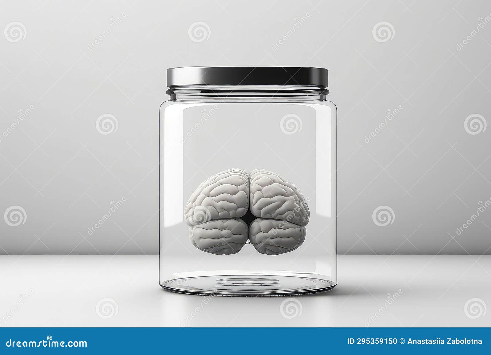 Brain in Jar stock illustration. Illustration of human - 295359150
