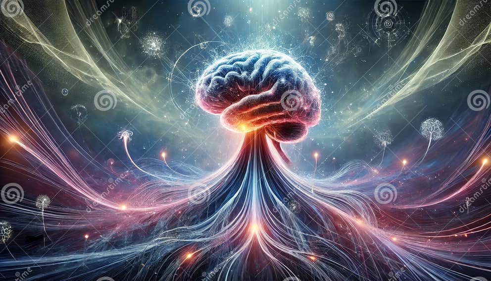 Brain Jellyfish Neural Connections Concept Image Stock Image - Image of ...