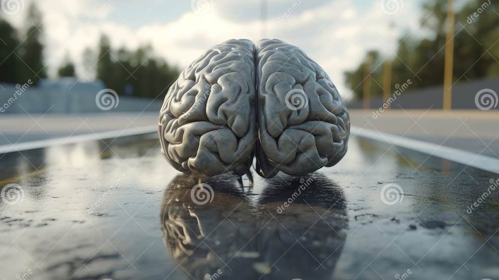 Brain Jogging. Generative Ai Stock Image - Image of health, movement ...