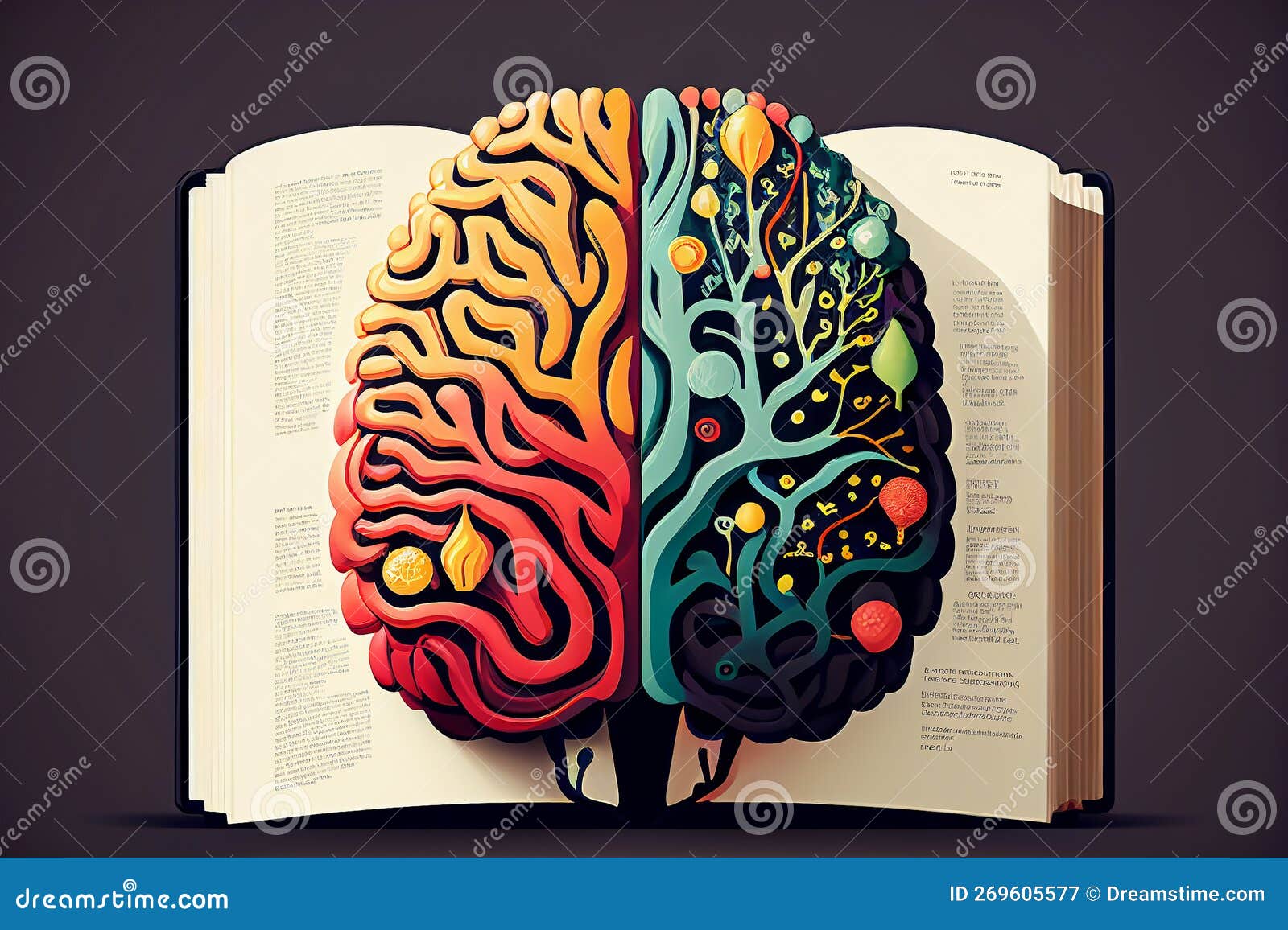 Brain and Knowledge while Discovering New Ideas Stock Illustration ... Brain and Knowledge while Discovering New Ideas Stock Illustration ...