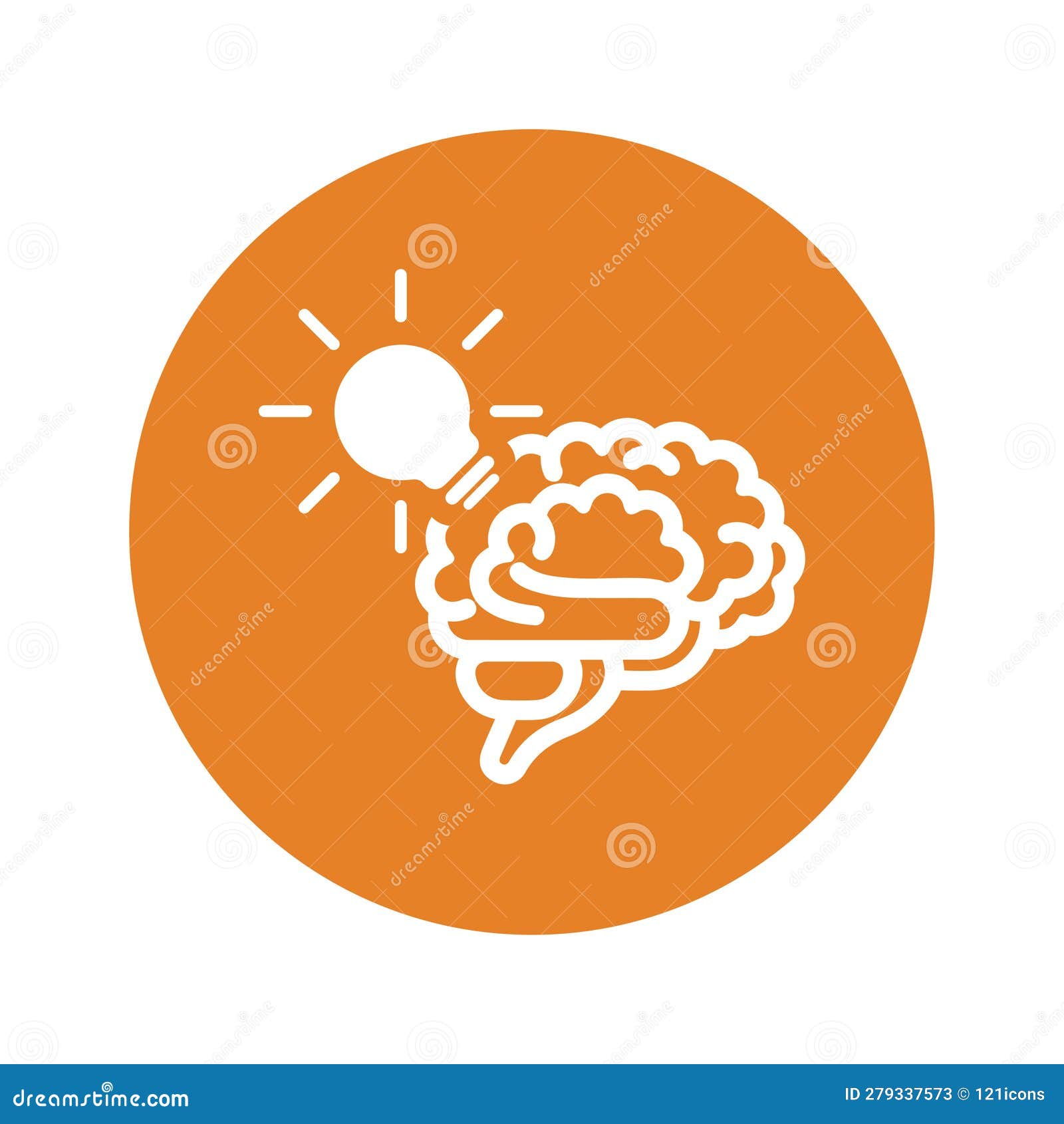 Brain, knowledge icon stock illustration. Illustration of knowledge ...
