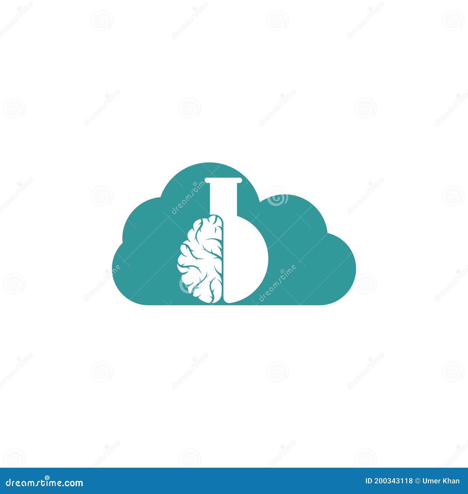 Brain Lab Drop Shape Concept Logo Stock Vector - Illustration of ...