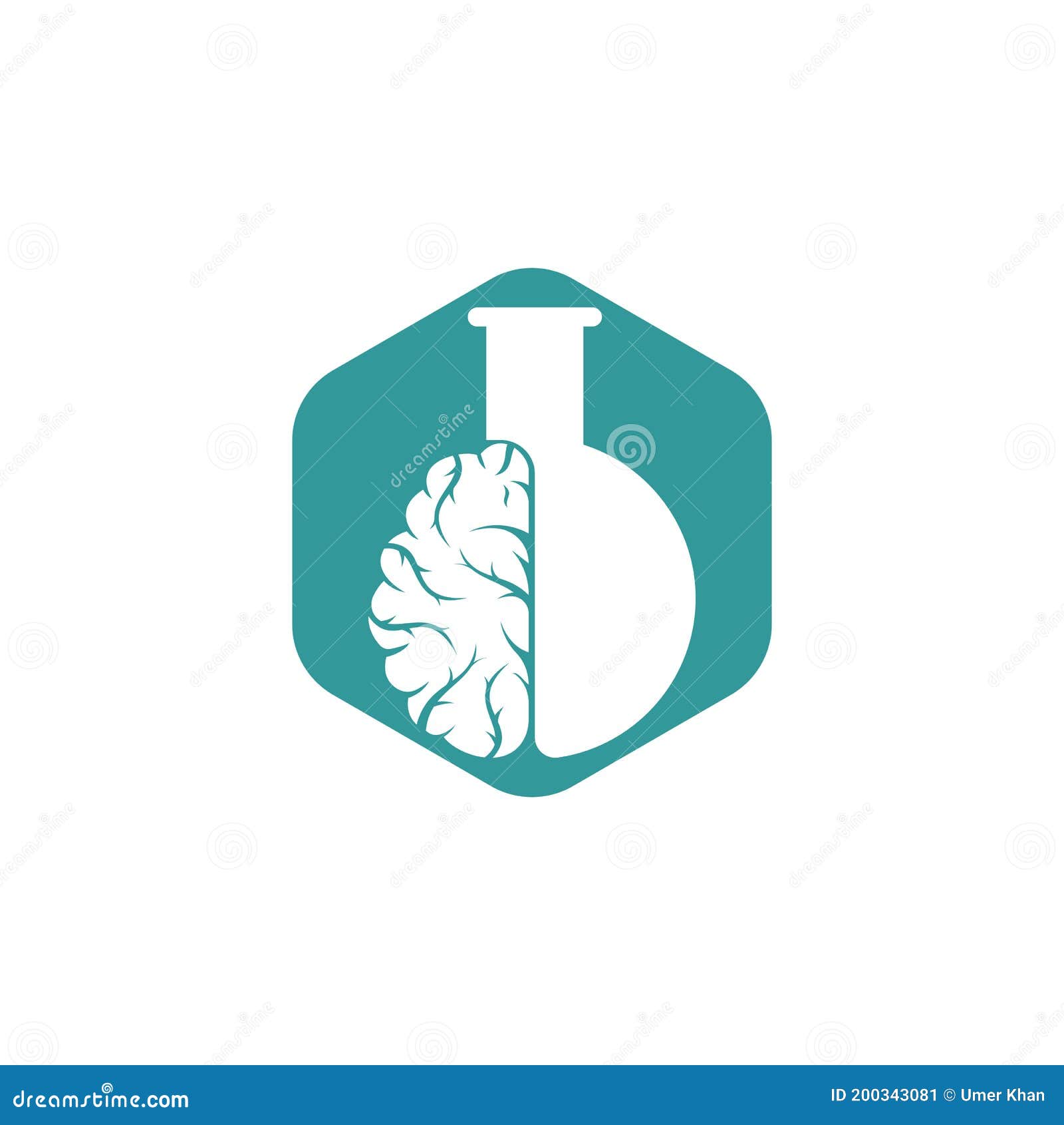 Brain Lab Logo Design Template Design. Stock Vector - Illustration of ...