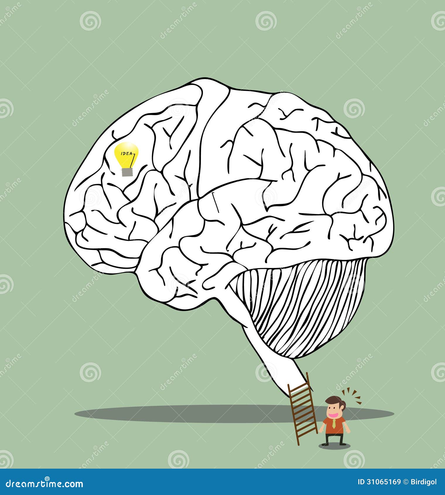 Brain Labyrinth To Secret Idea Stock Vector - Illustration of progress ...