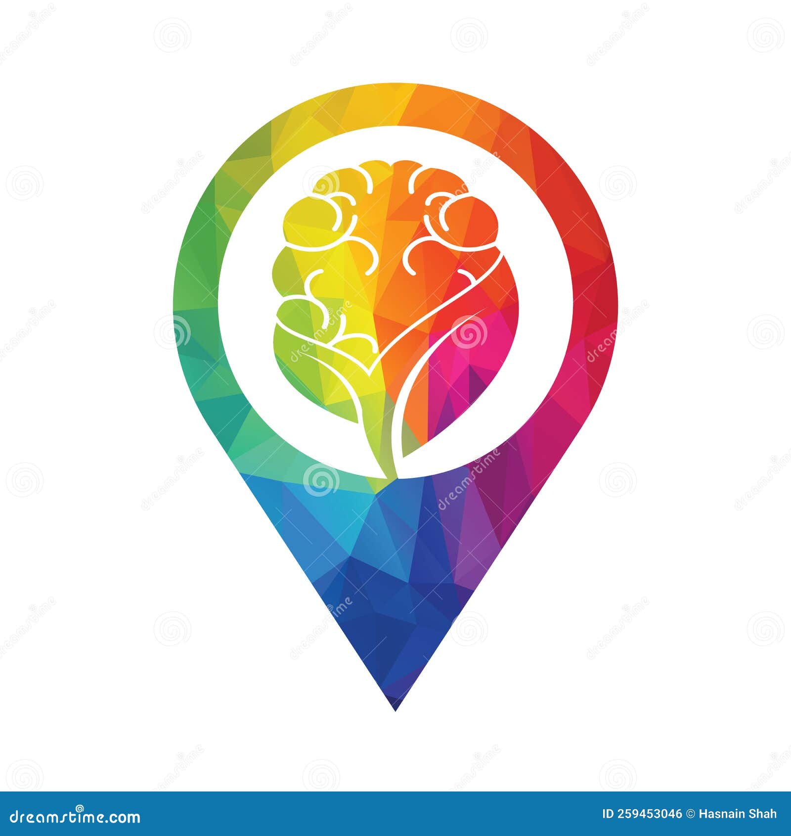 Organic Brain Logo Vector Design. Stock Vector - Illustration of memory ...