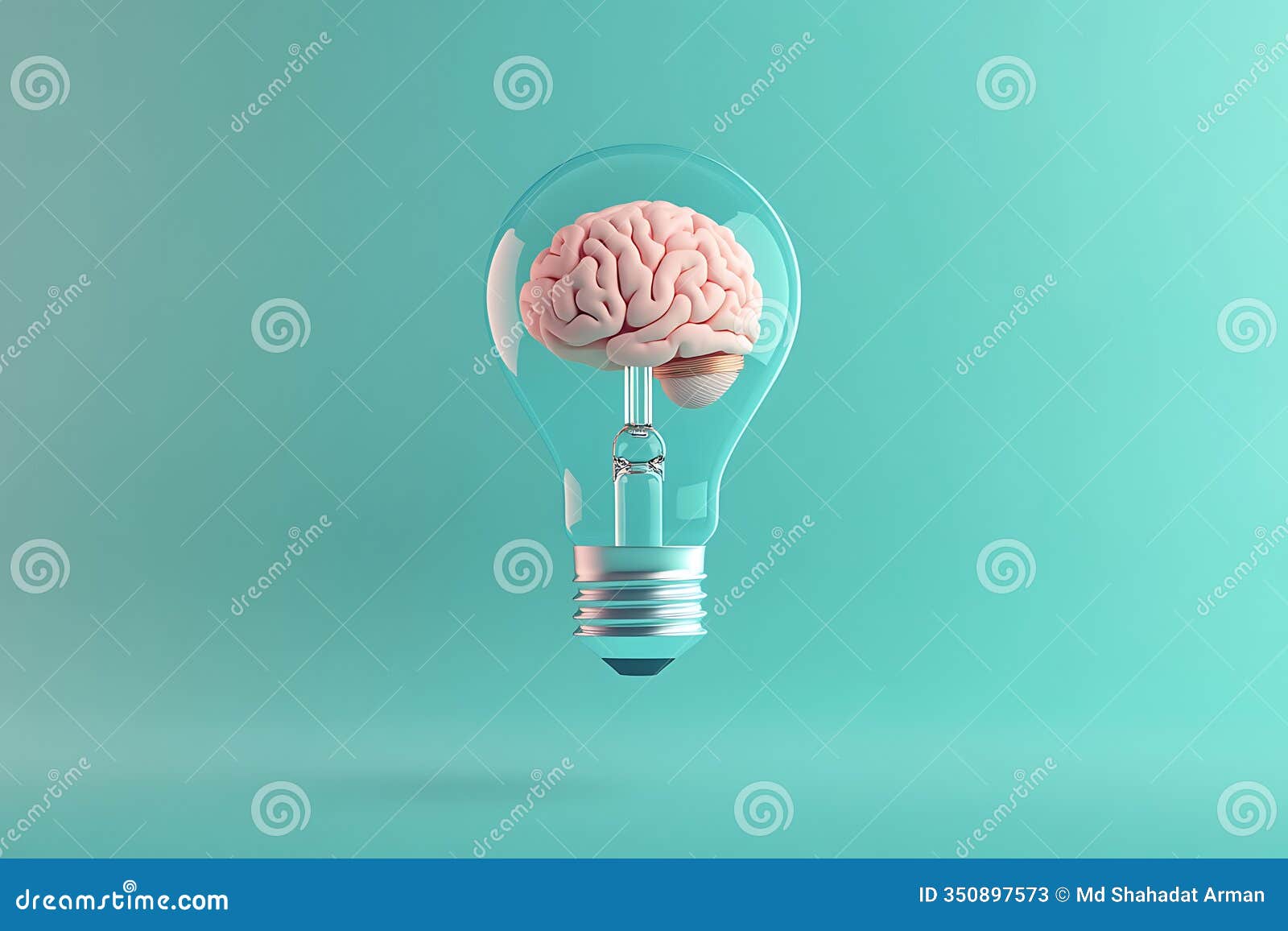 Brain in a Lightbulb: a Visual Representation of Thinking Ai Generator ...