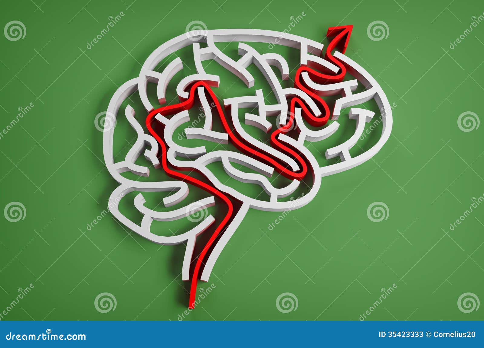 Brain Is Like A Growing Tree Vector Illustration | CartoonDealer.com ...