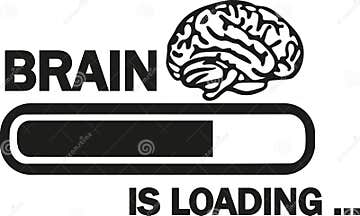 Brain is Loading stock vector. Illustration of brain - 107157649
