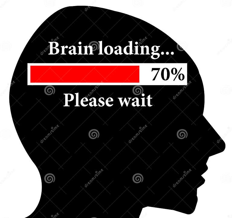 Brain loading stock illustration. Illustration of decisions - 36181400