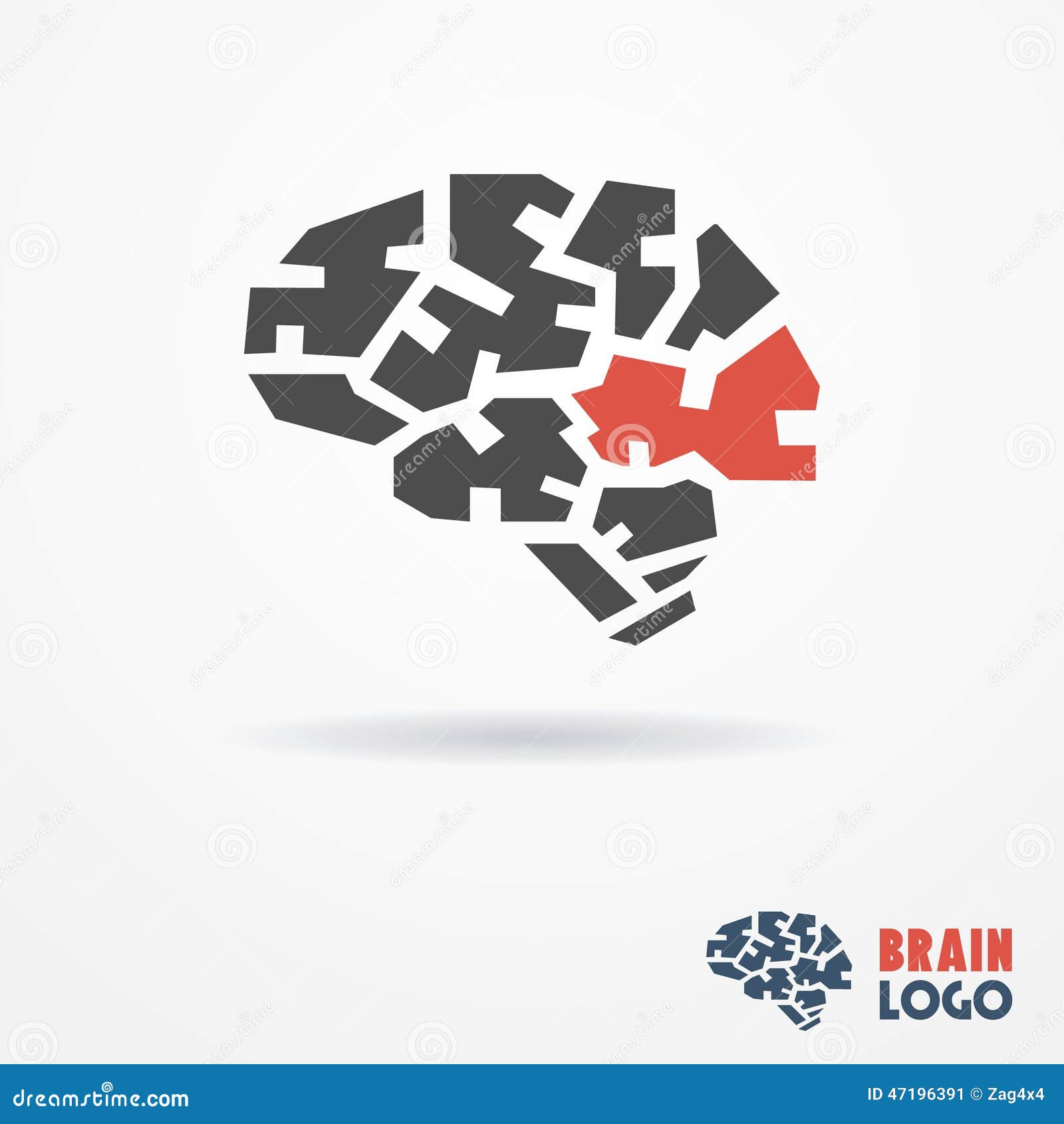 Brain logo stock illustration. Illustration of medical - 47196391