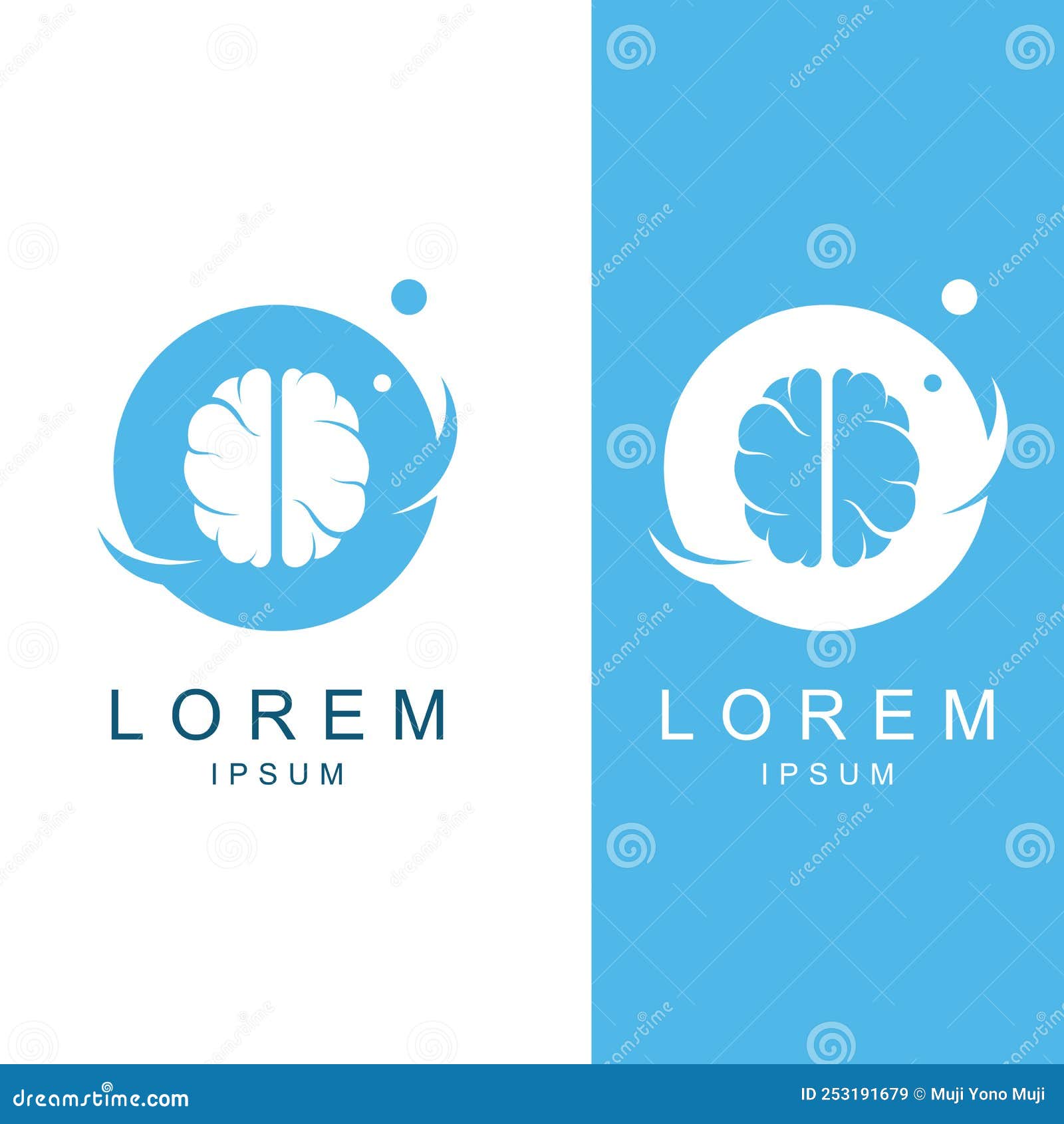 Brain Logo. Brain Logo with Combination of Technology and Brain Part ...