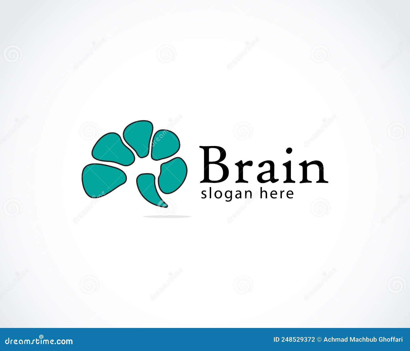 Brain Logo Creative Smart Education Design Concept Vector Stock ...