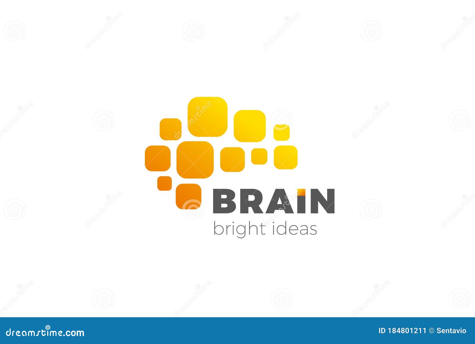 Brain Logo Design Abstract Vector Template. Creative Brainstorm Think ...