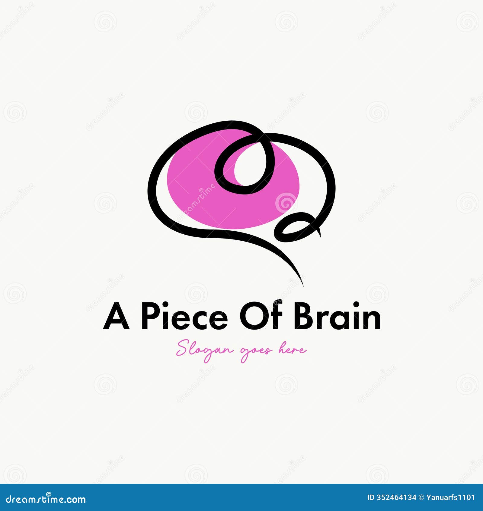 Very Nice Brain Logo Design Template Vector Stock Illustration ...