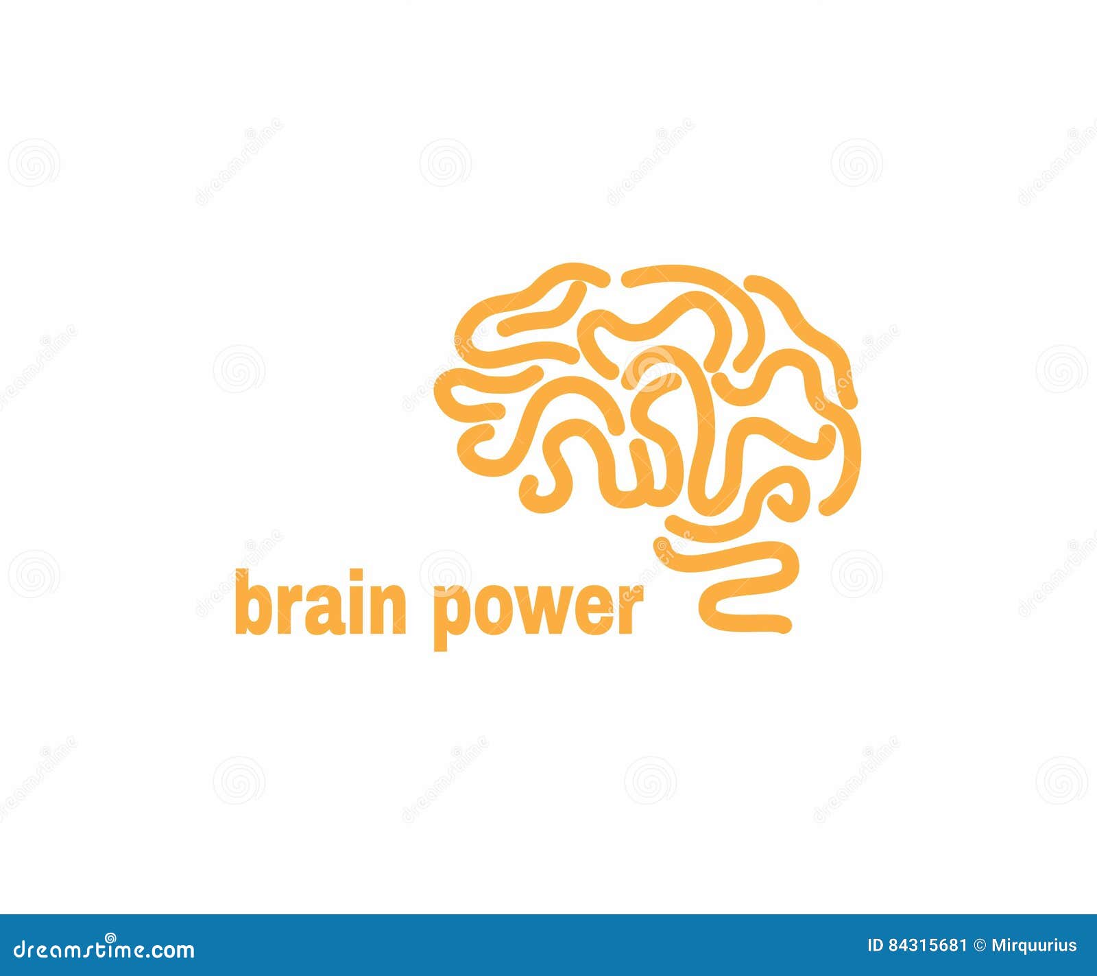 Brain Logo Design Vector Template. Stock Vector - Illustration of ...