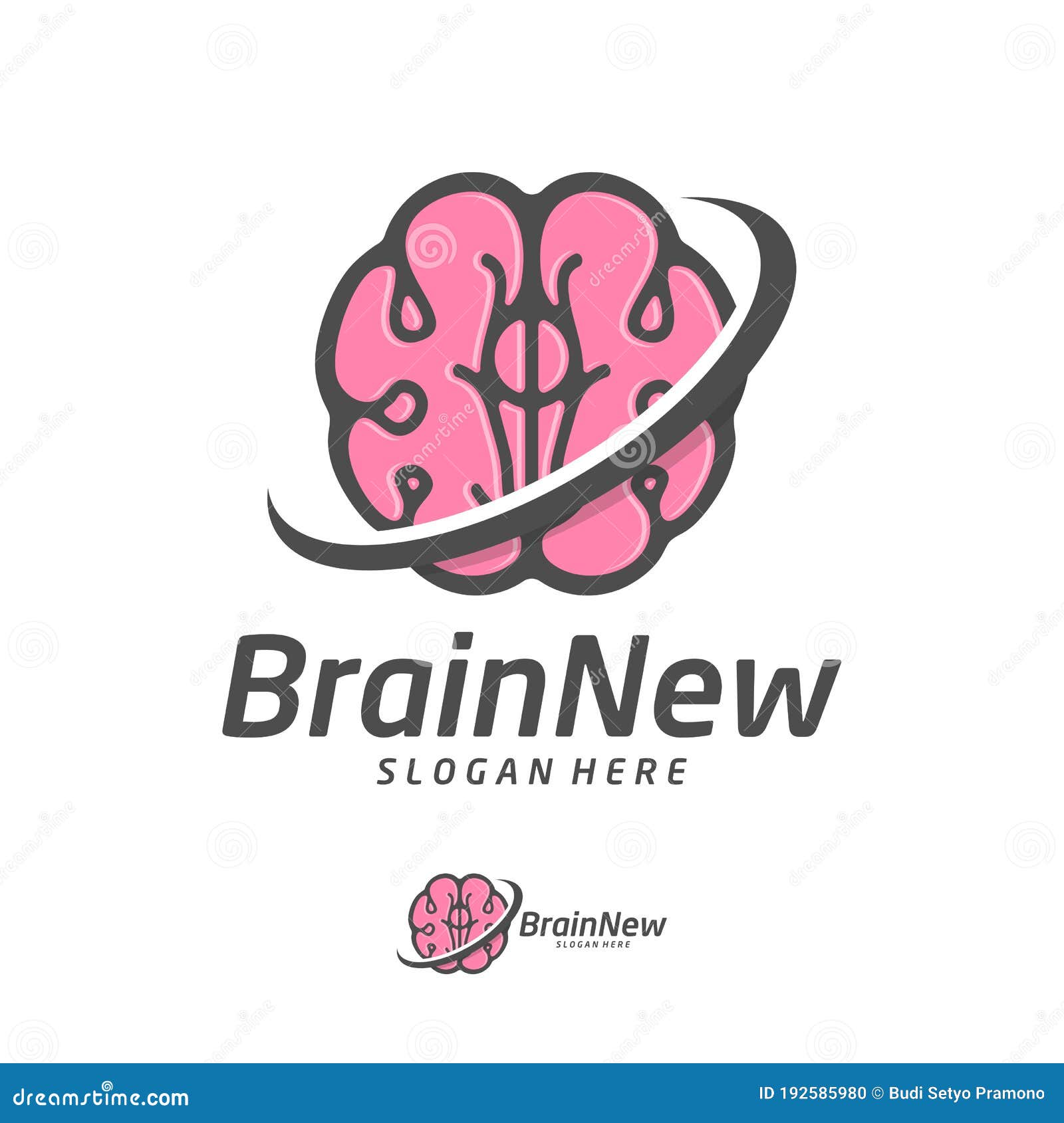 Brain Logo Design Vector Template, Mind Logo Concept, Icon Symbol ...