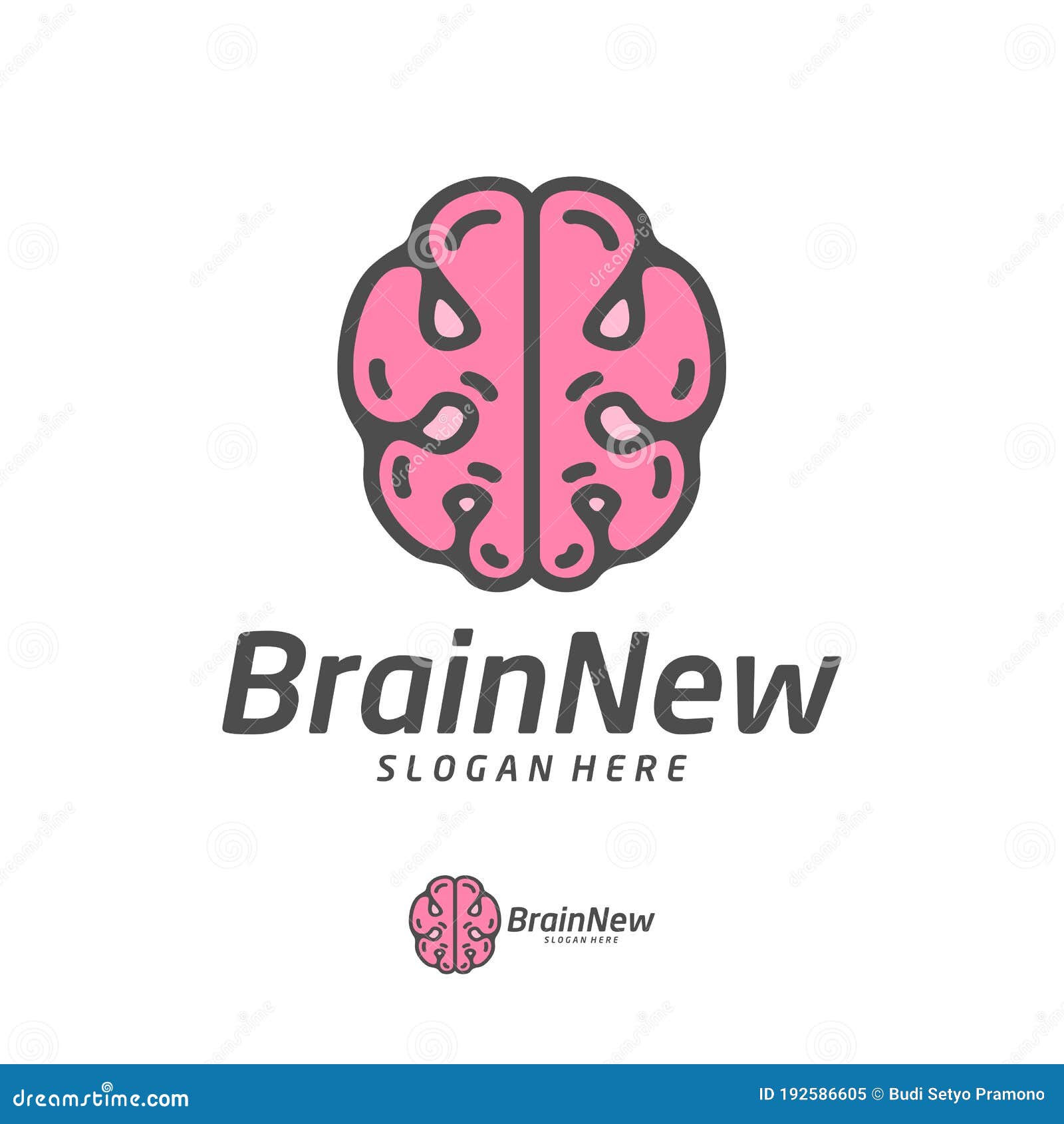 Brain Logo Design Vector Template, Mind Logo Concept, Icon Symbol ...