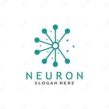 Brain Logo or Nerve Cell Logo with Vector Illustration Template Stock ...
