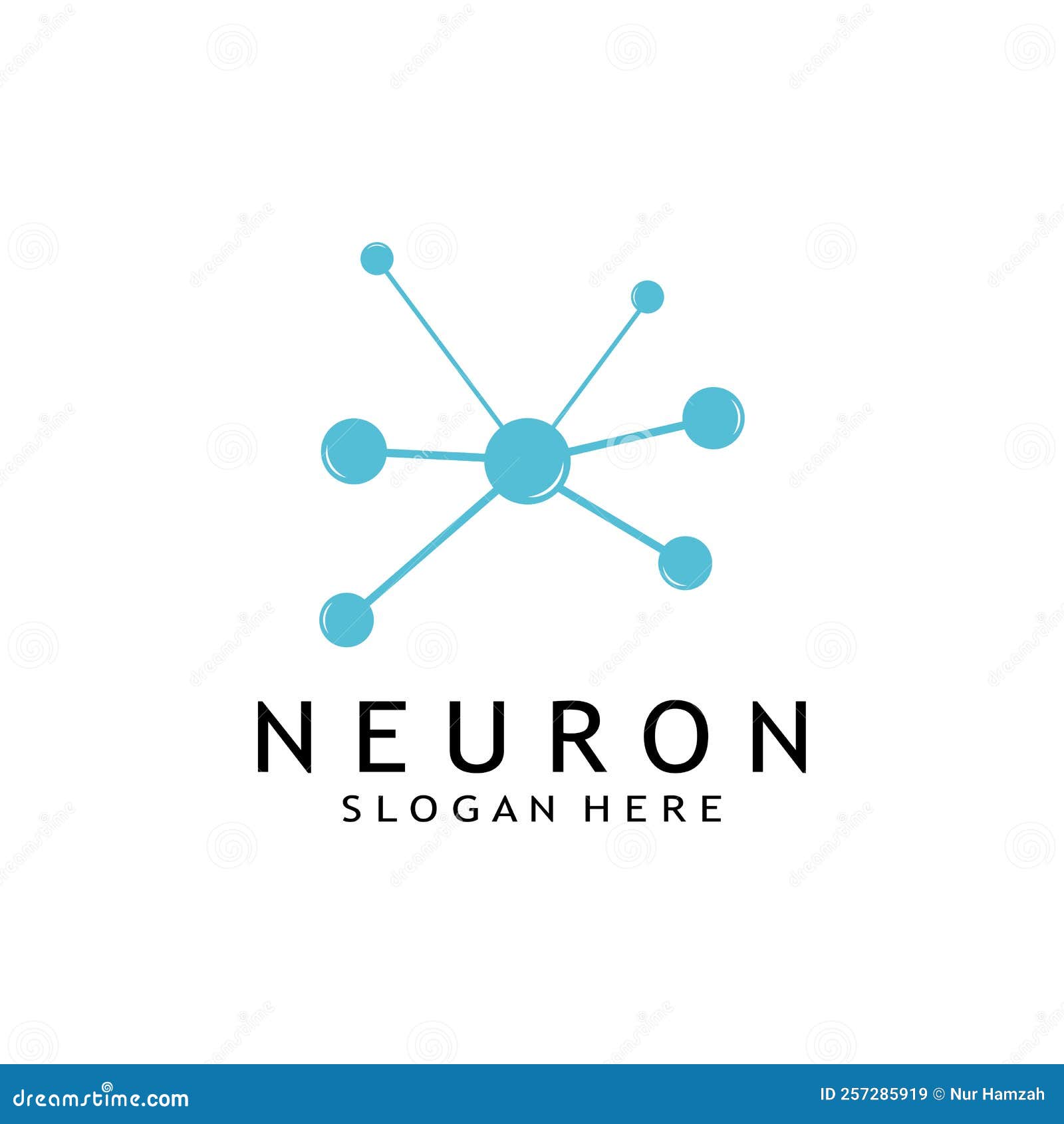 Brain Logo or Nerve Cell Logo with Vector Illustration Template Stock ...