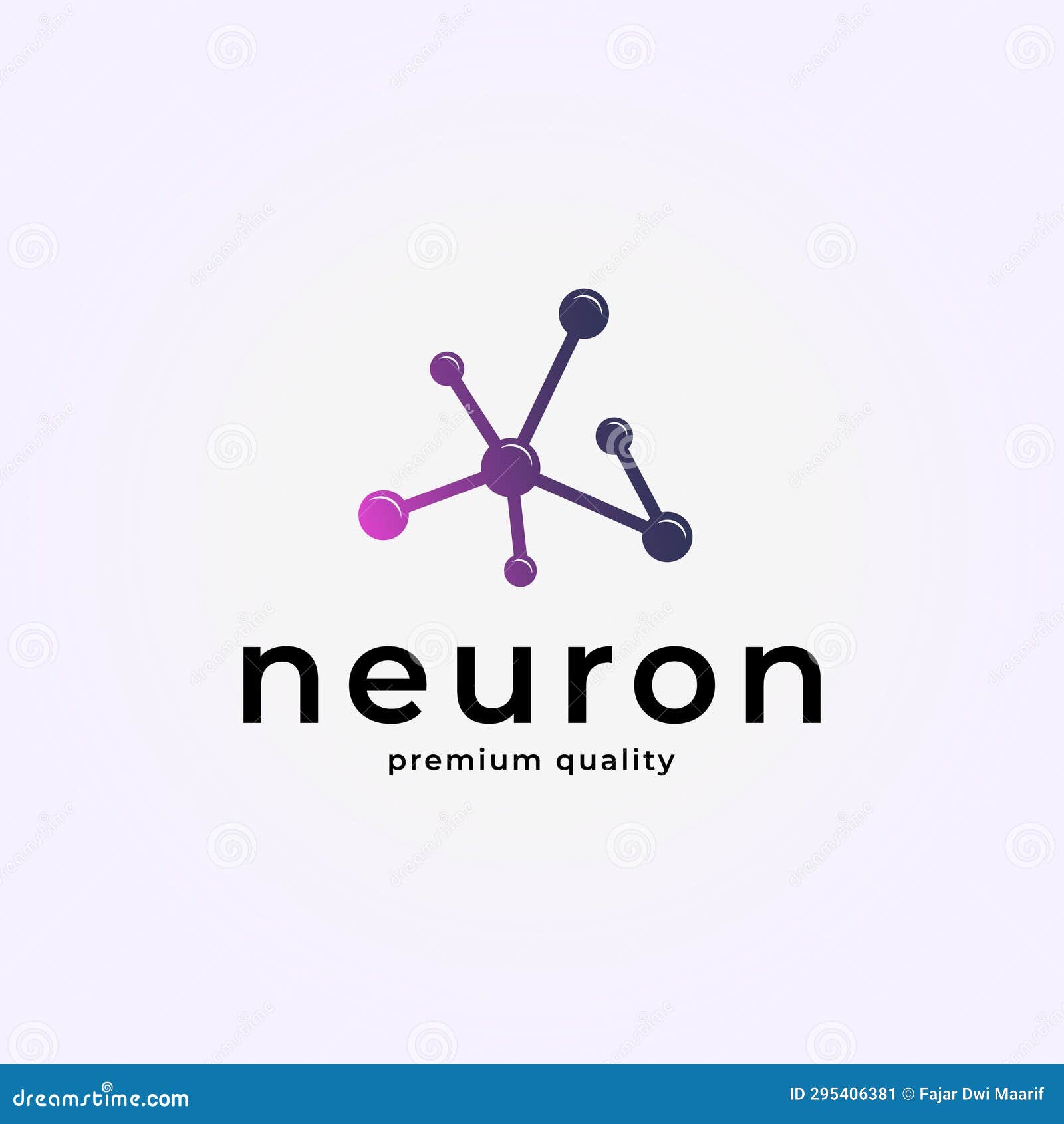 Brain Logo or Neuron Nerve Icon, Seaweed Vector Simple Inspiration ...