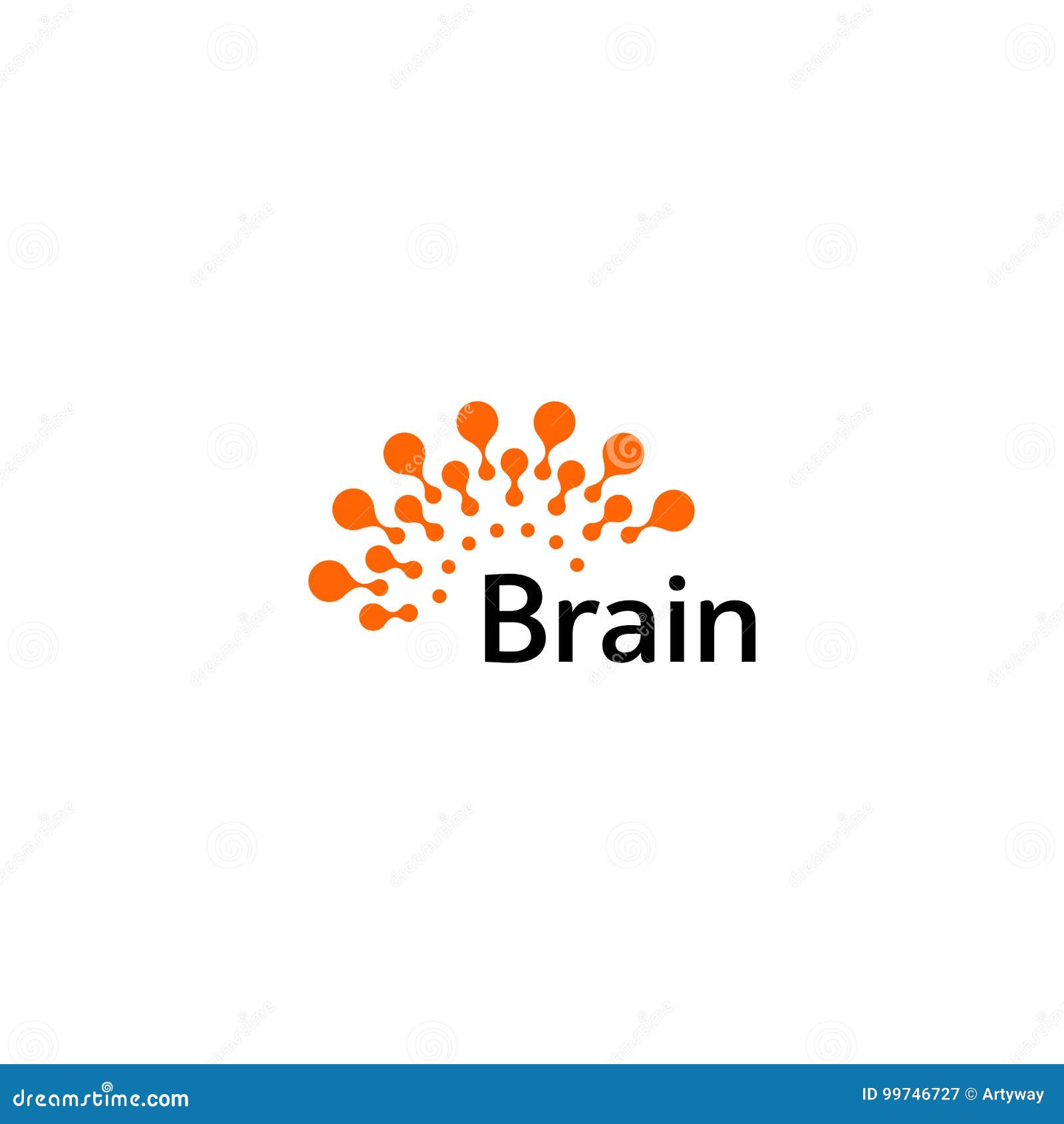 Brain Logo Silhouette Design Vector Template. Think Idea Concept. Brain ...