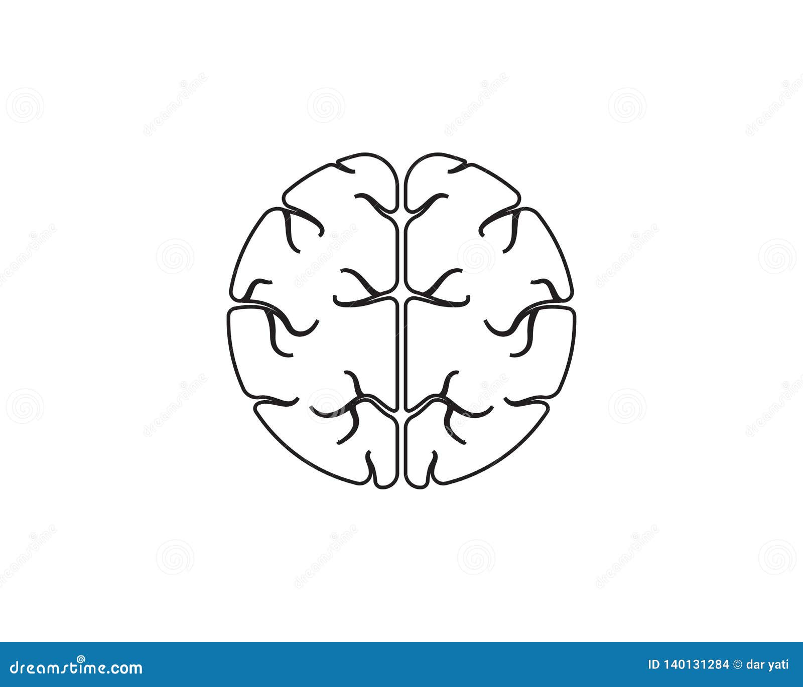 Brain Logo Template and Symbols Stock Vector - Illustration of ...