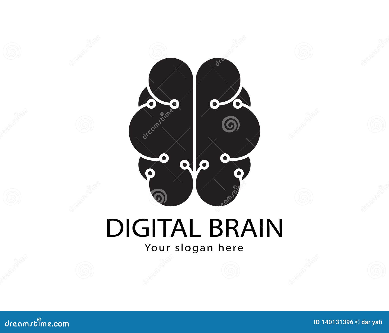 Brain Logo Template and Symbols Stock Illustration - Illustration of ...
