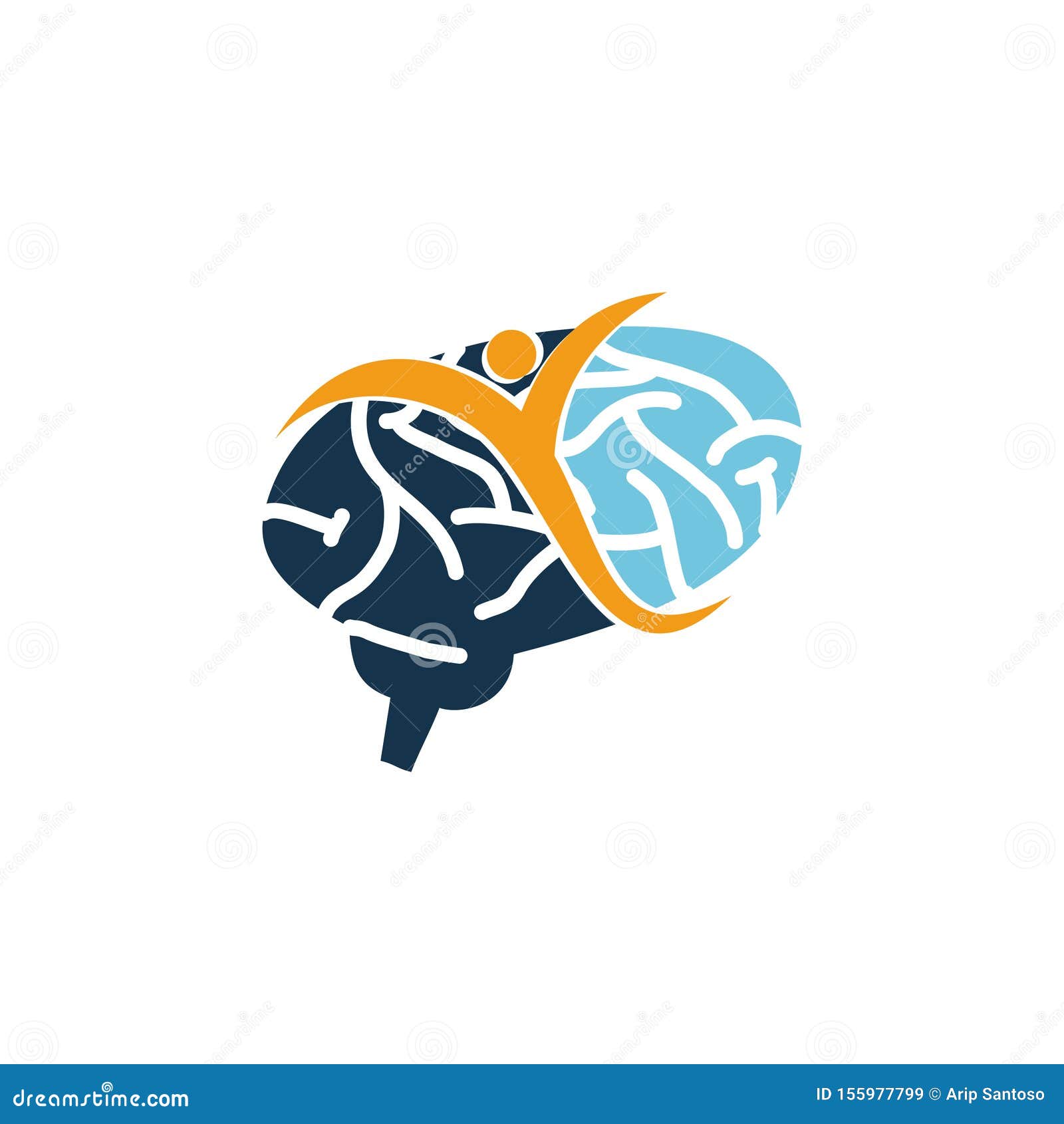 Brain Logo Template Think Idea Concept Brainstorm Power Thinking Icon ...