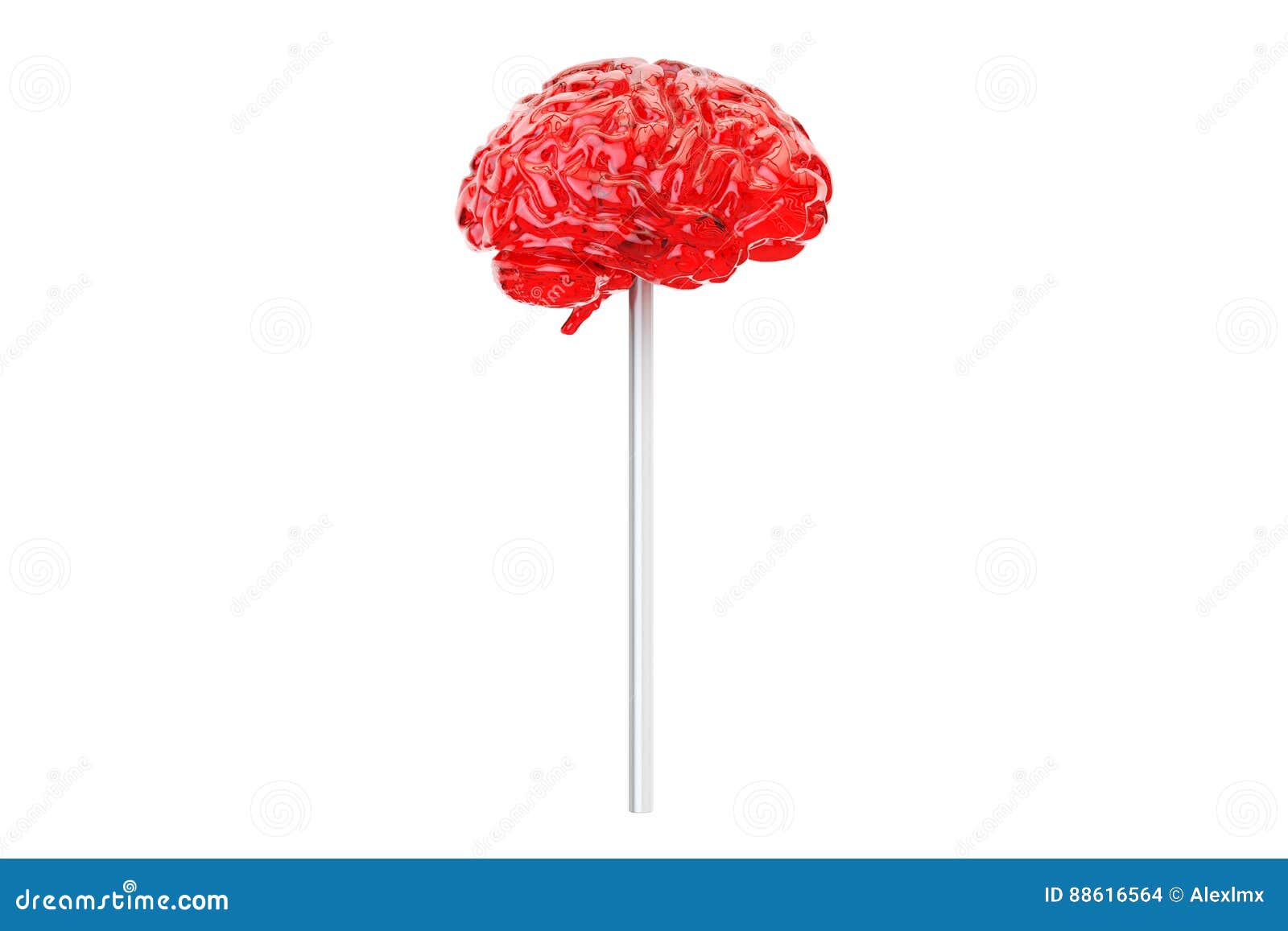 Brain Lollipop, Representación 3D Stock de ilustración - Ilustración de ...