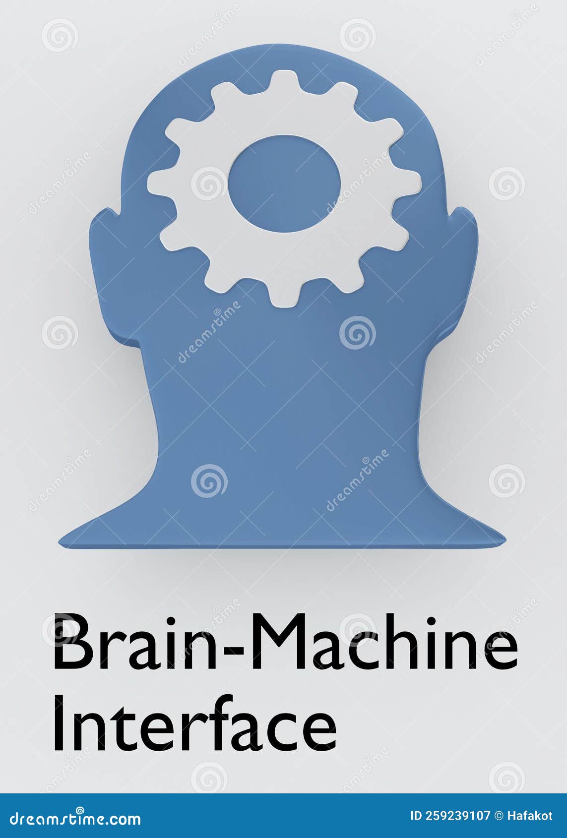 Brainâ€“Machine Interface stock illustration. Illustration of digital ...