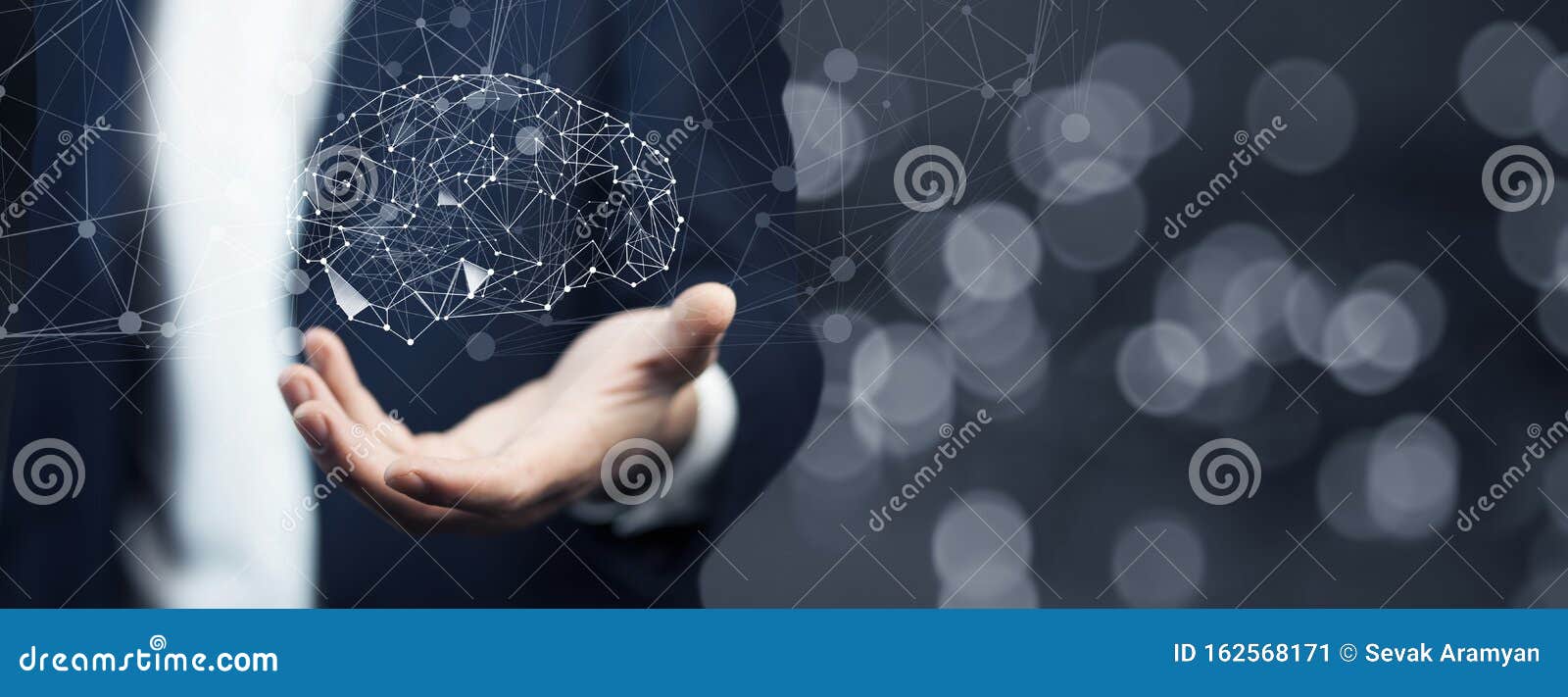 Brain in man hand stock image. Image of cell, hand, motherboard - 162568171