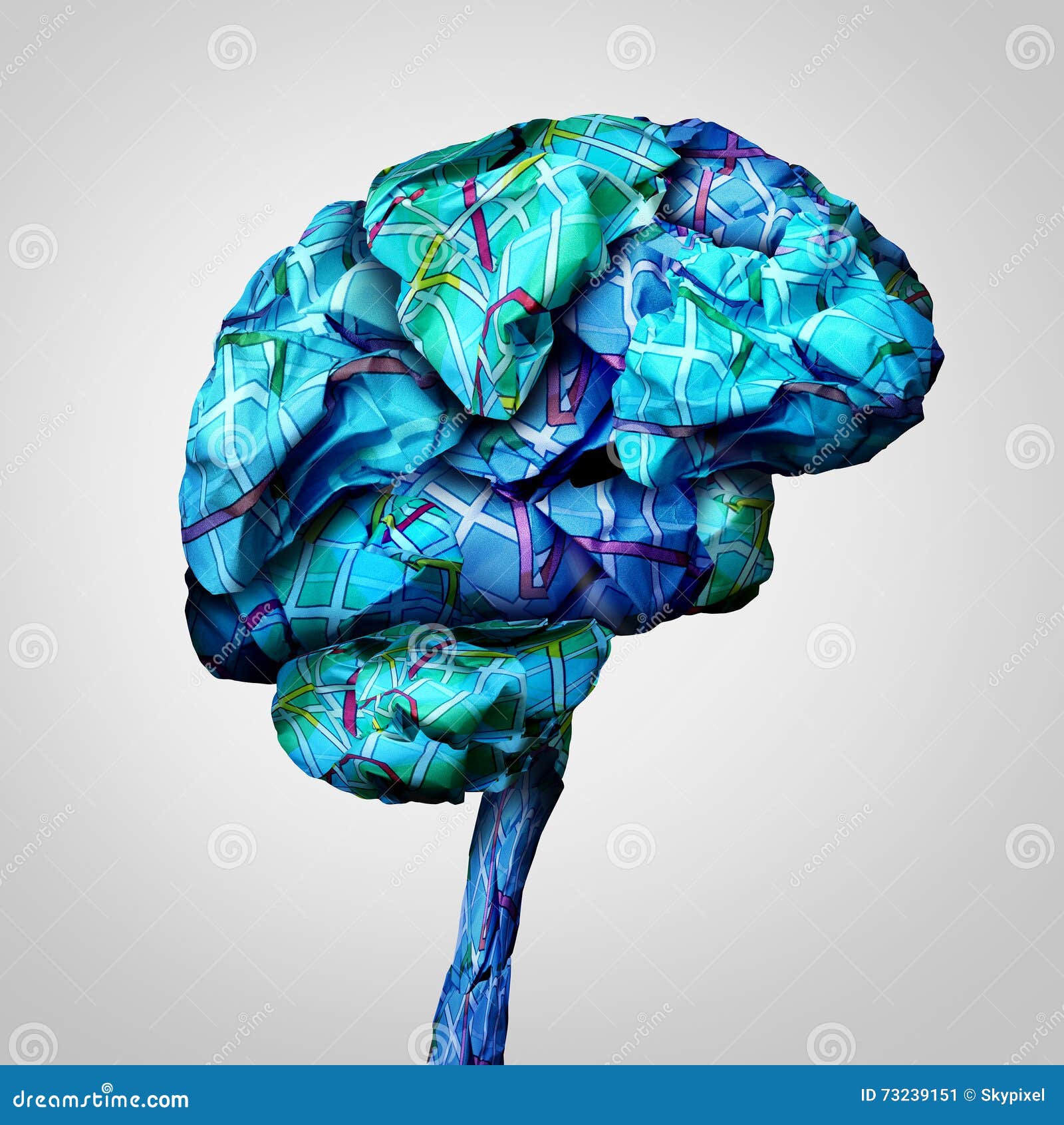 Brain Mapping ilustração stock. Ilustração de conceito - 73239151