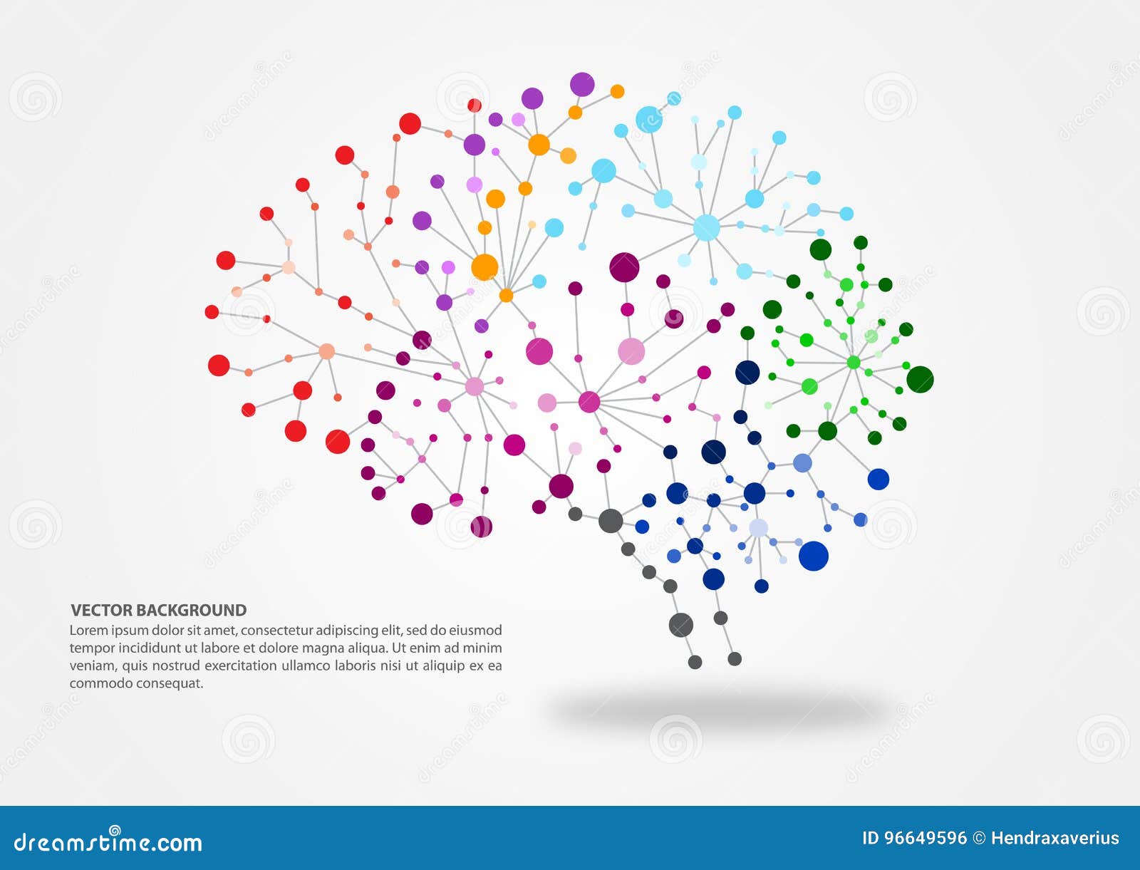 Brain mapping concept stock vector. Illustration of memory - 96649596