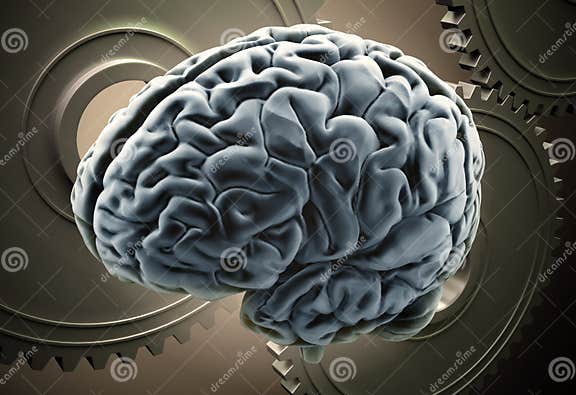 Brain mechanics stock illustration. Illustration of intelligence - 22980886