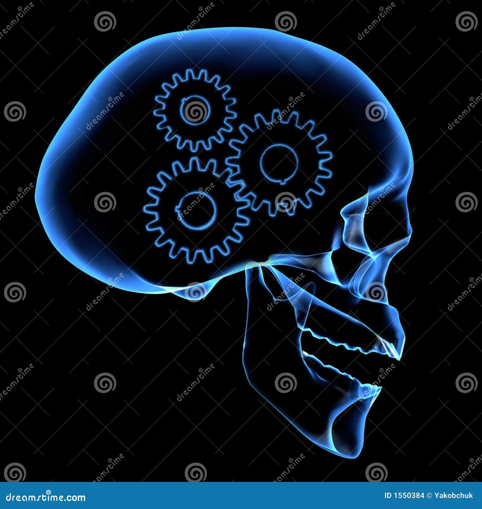 Brain mechanism stock illustration. Illustration of generated - 1550384