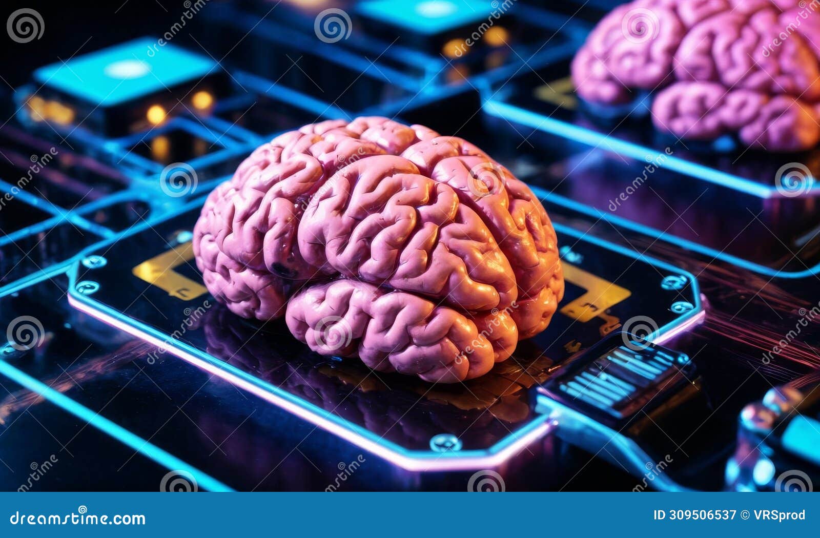 Neural Circuit Synthesis Royalty-Free Stock Photography | CartoonDealer ...