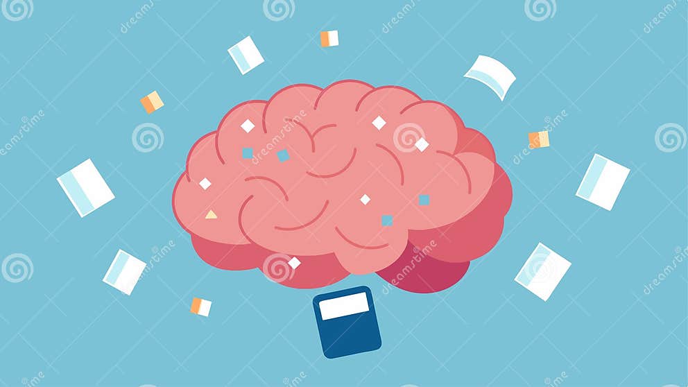 A Brain with Memory Cards Flying Around it Symbolizing How Memory ...
