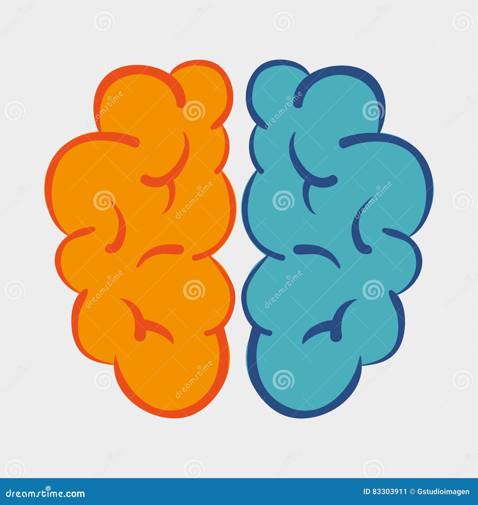 Big Brain Man & Memory Desorders Vector Illustration | CartoonDealer ...