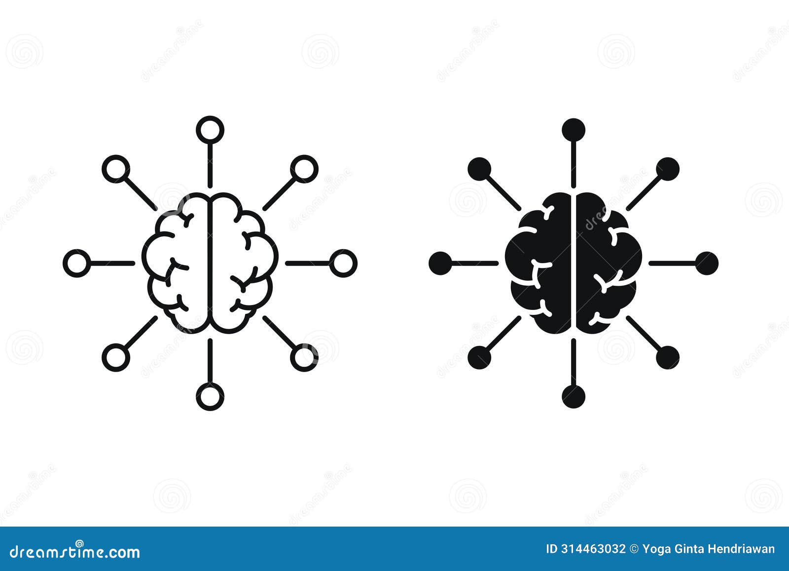 Brain Mind Development . Illustration Vector Stock Vector ...