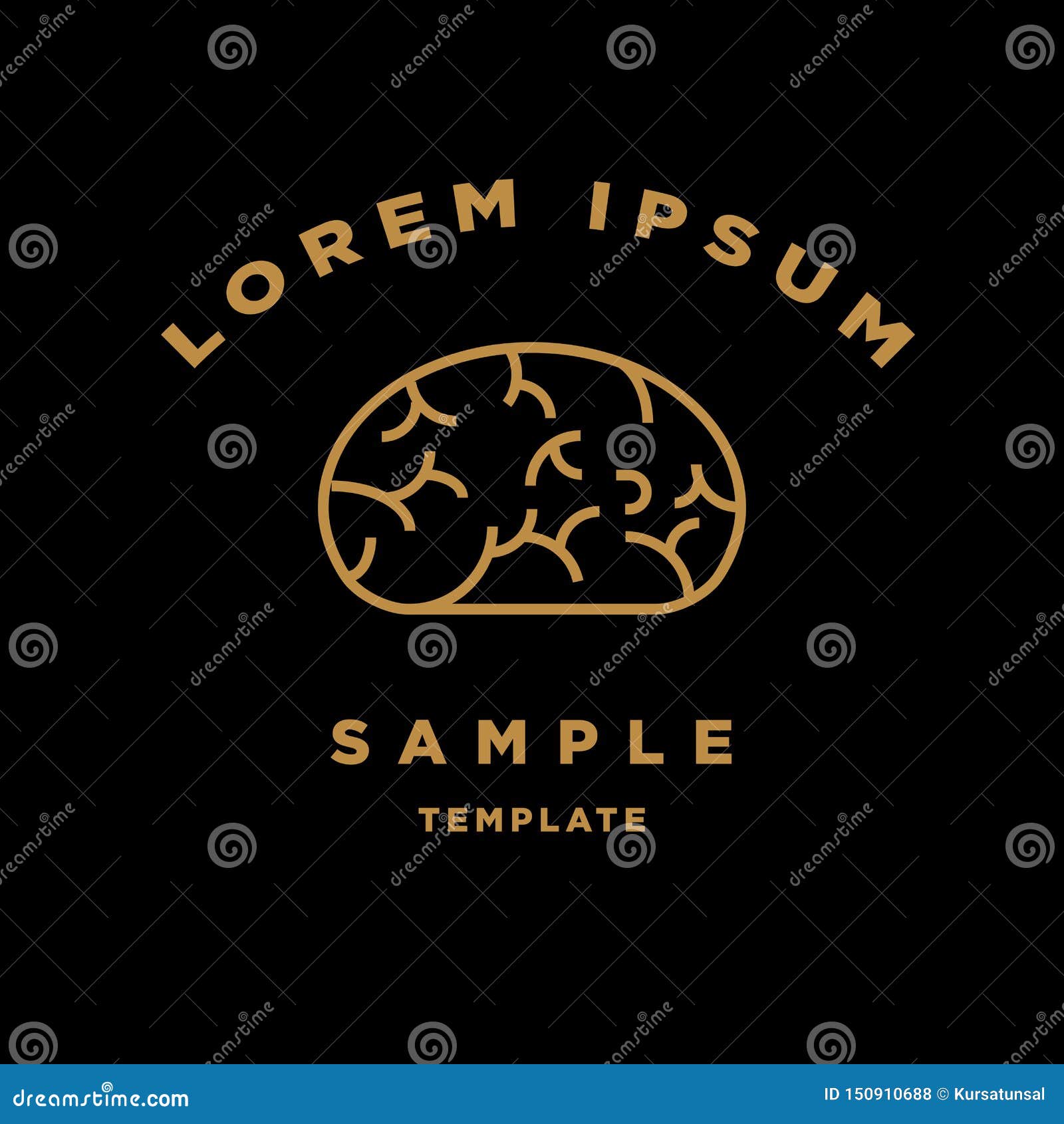 Brain Minimal Sign Vector Design Illustration de Vecteur - Illustration ...